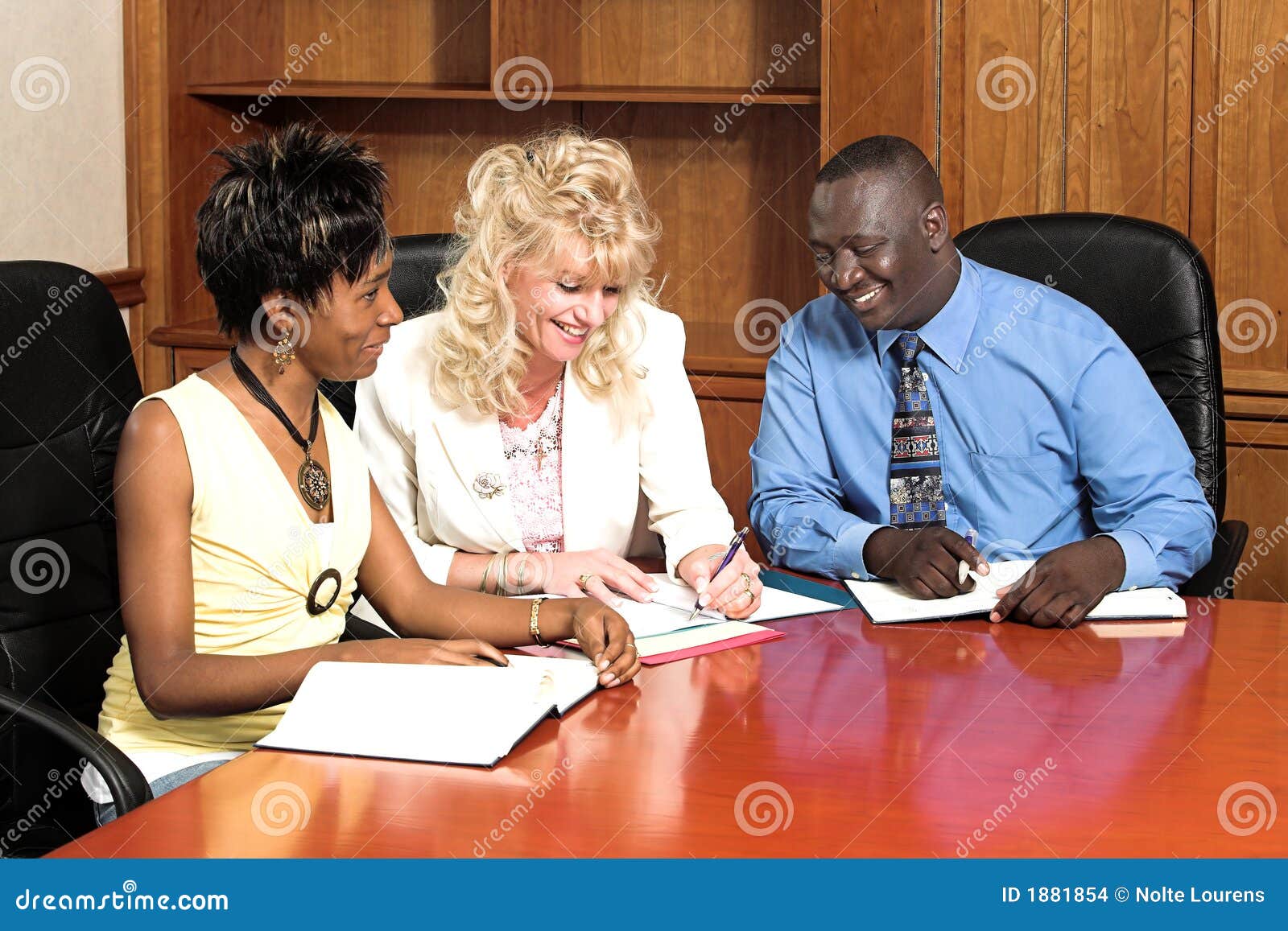 Business meeting 2 stock photo. Image of brunette, faces - 1881854