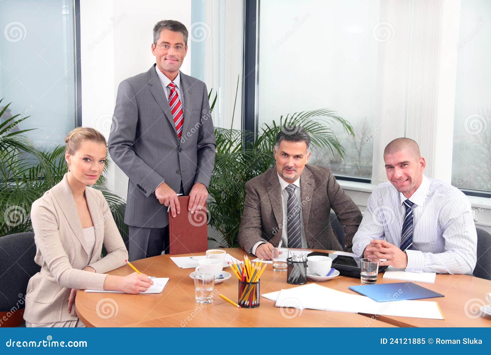 Business meeting stock image. Image of businessmen, male - 24121885