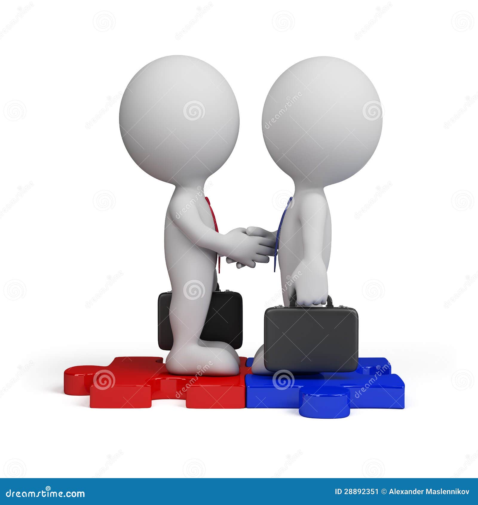 Business meeting 3d person stock illustration. Illustration of chief ...