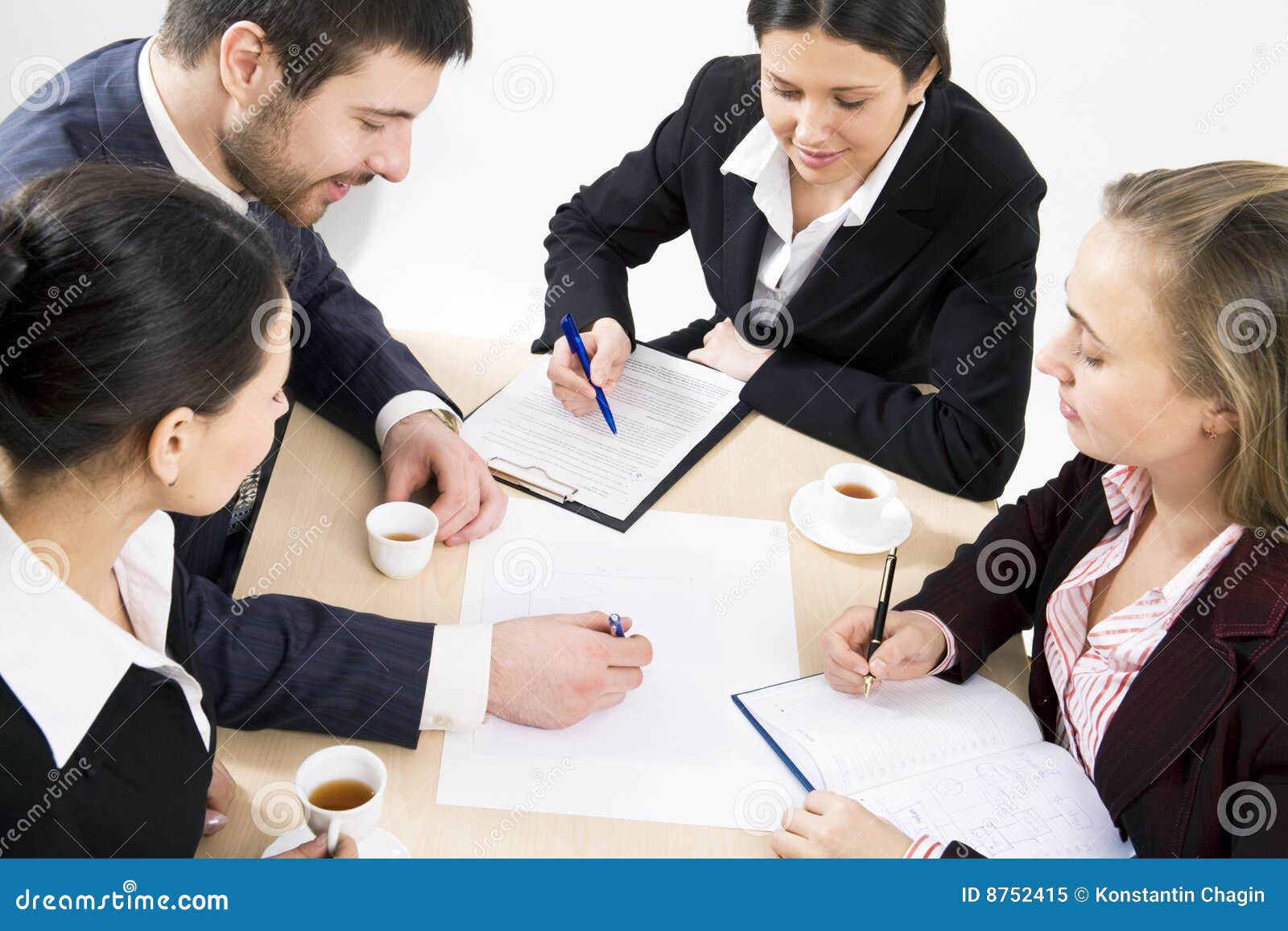 Business meeting stock image. Image of indoor, conversation - 8752415