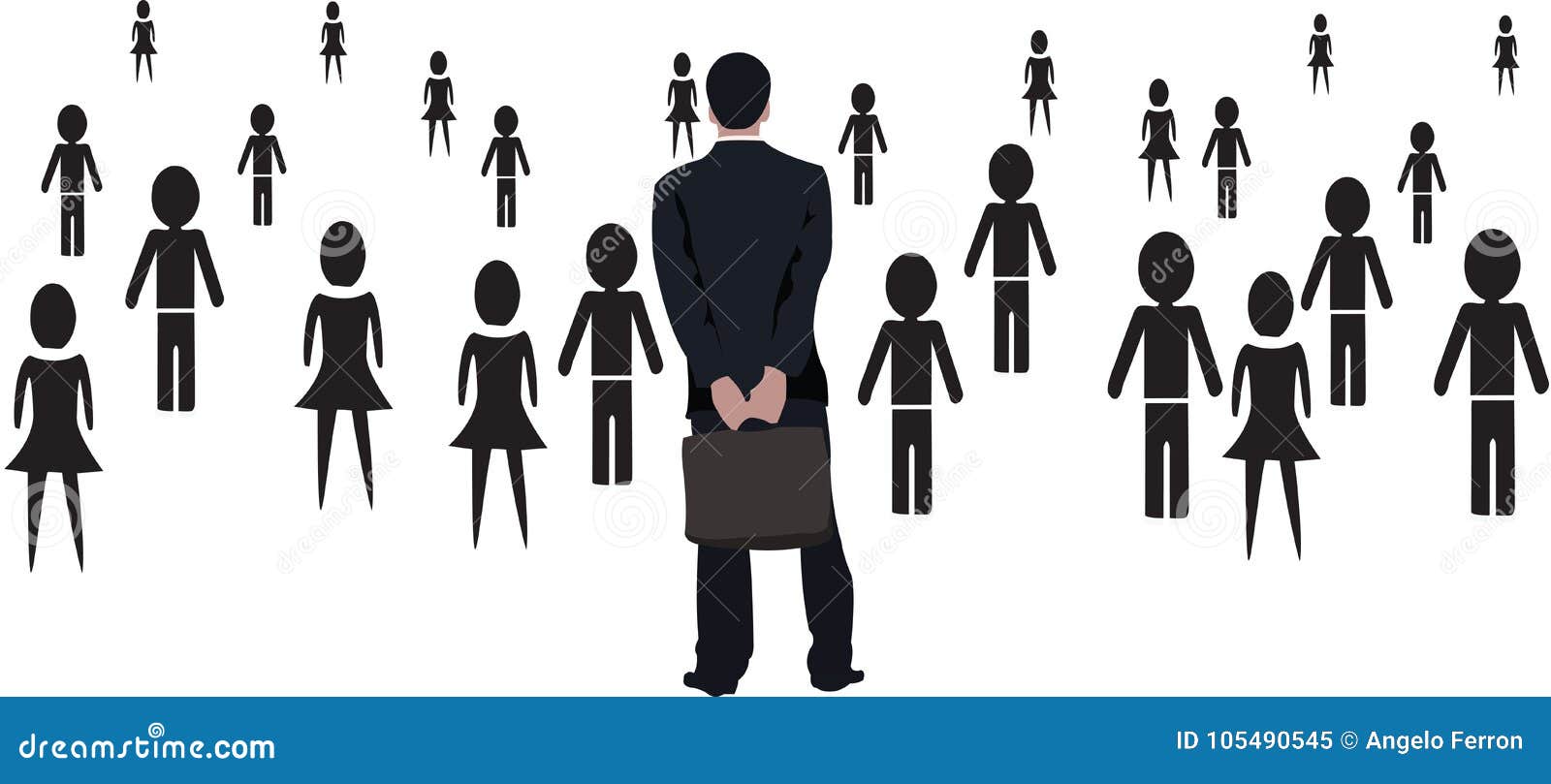 Business Meeting Assembly Group Of People Stock Vector - Illustration ...