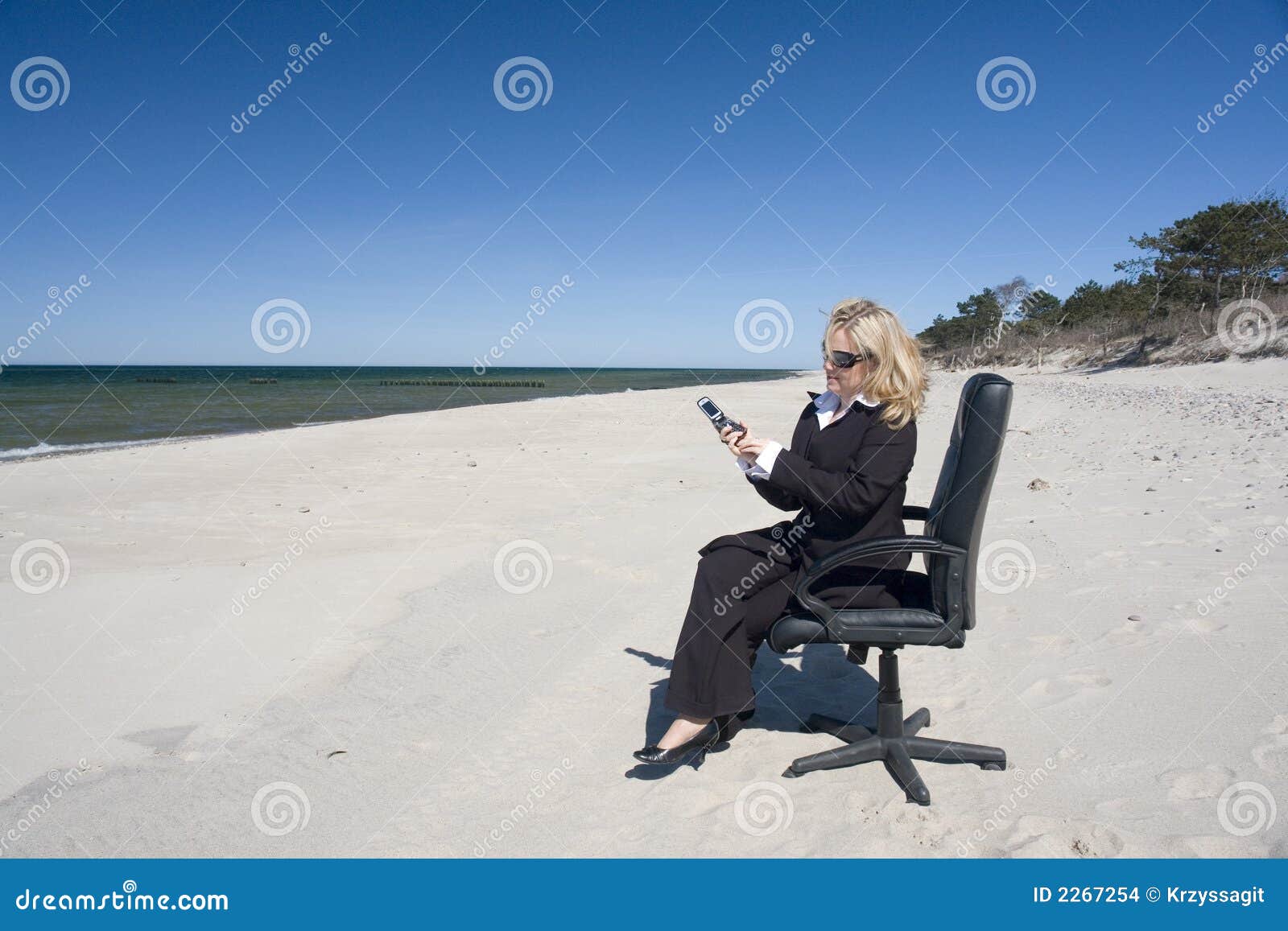 Business meeting on beach stock photo. Image of woman - 2267254