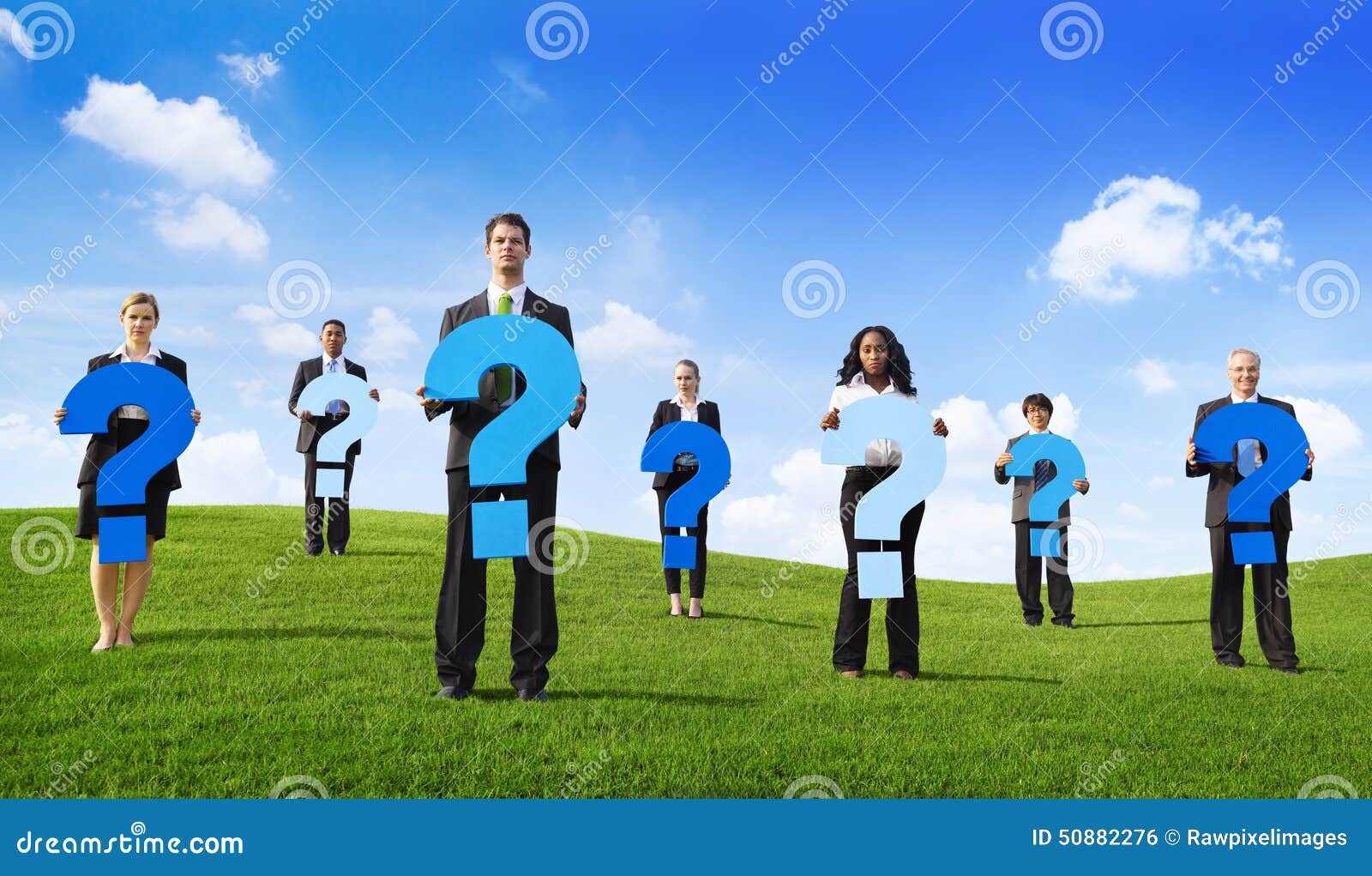 Business Meeting Conference Seminar Question Mark Concept Stock Photo ...