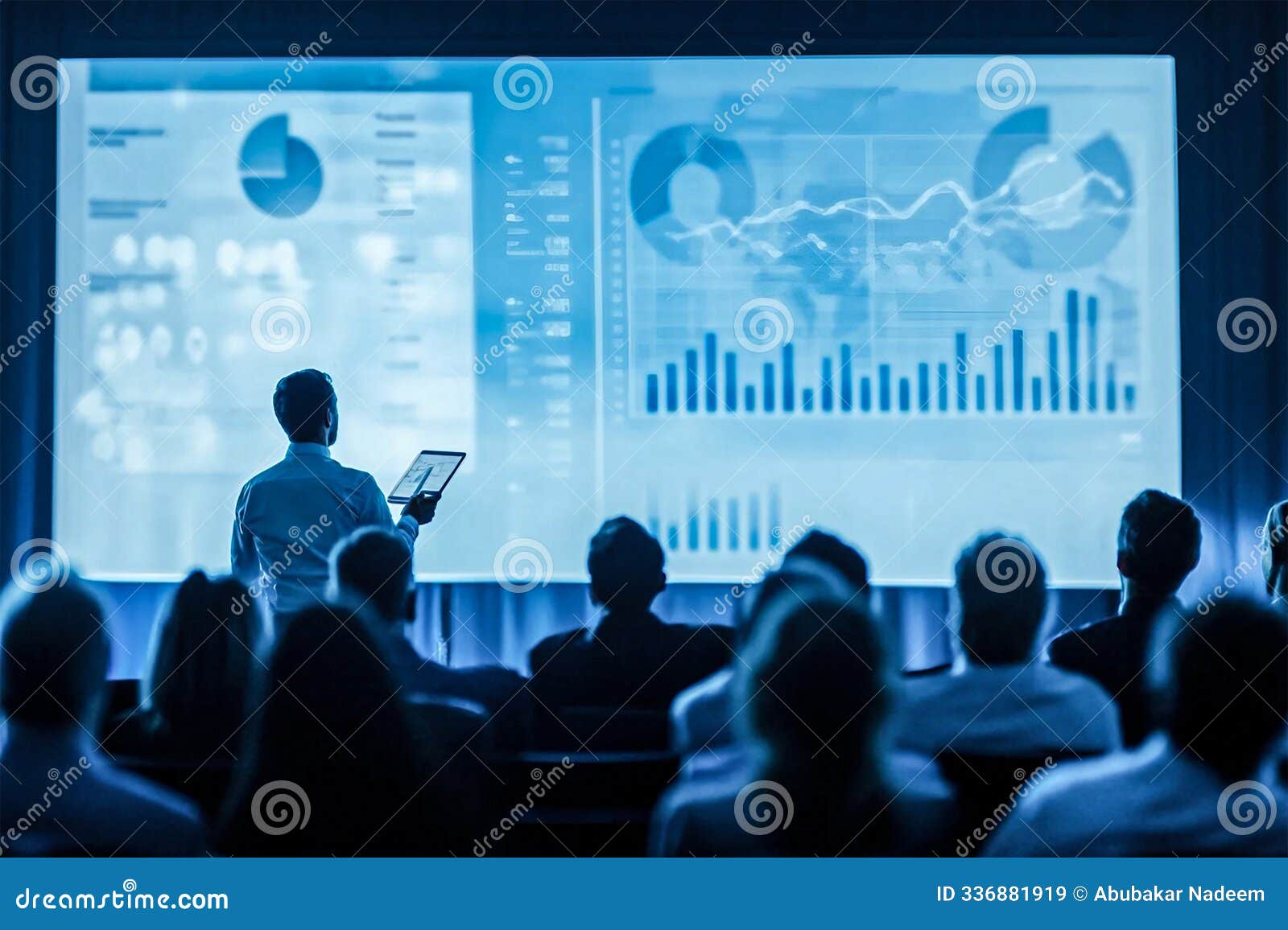 Business Meeting Conference in Which a Businessman is Explaining by ...