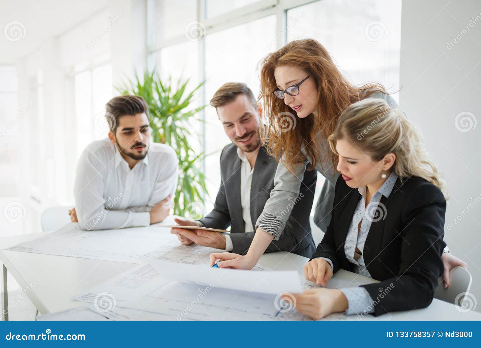 Business Meeting and Teamwork by Business People Stock Image - Image of ...