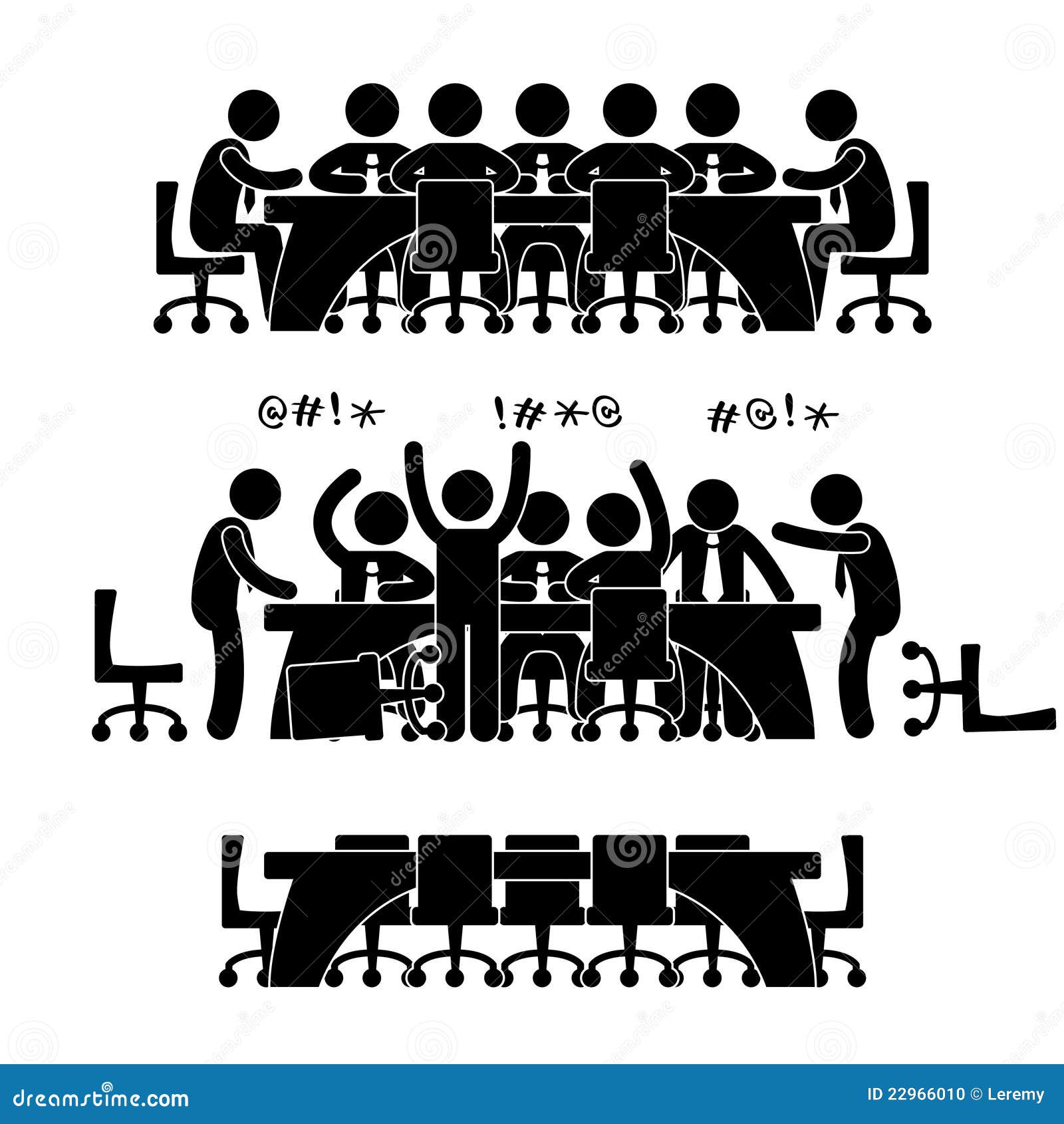 Business Meeting Discussion Icon Stock Vector - Illustration of person ...
