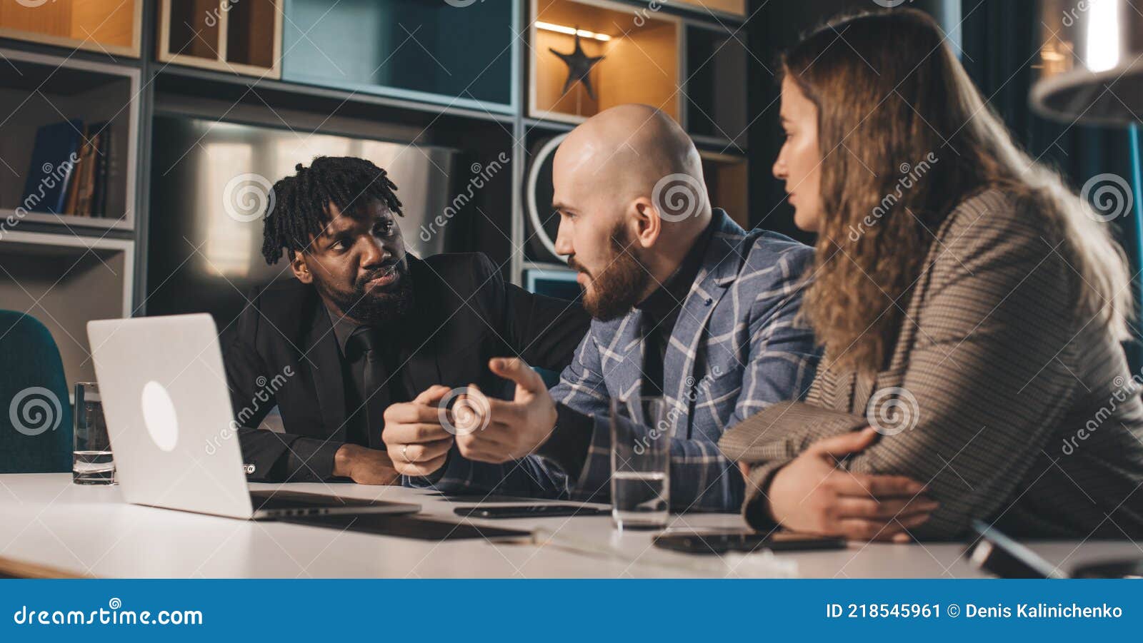 Business Meeting. Discussion of the Start-up of the Project Stock Image ...