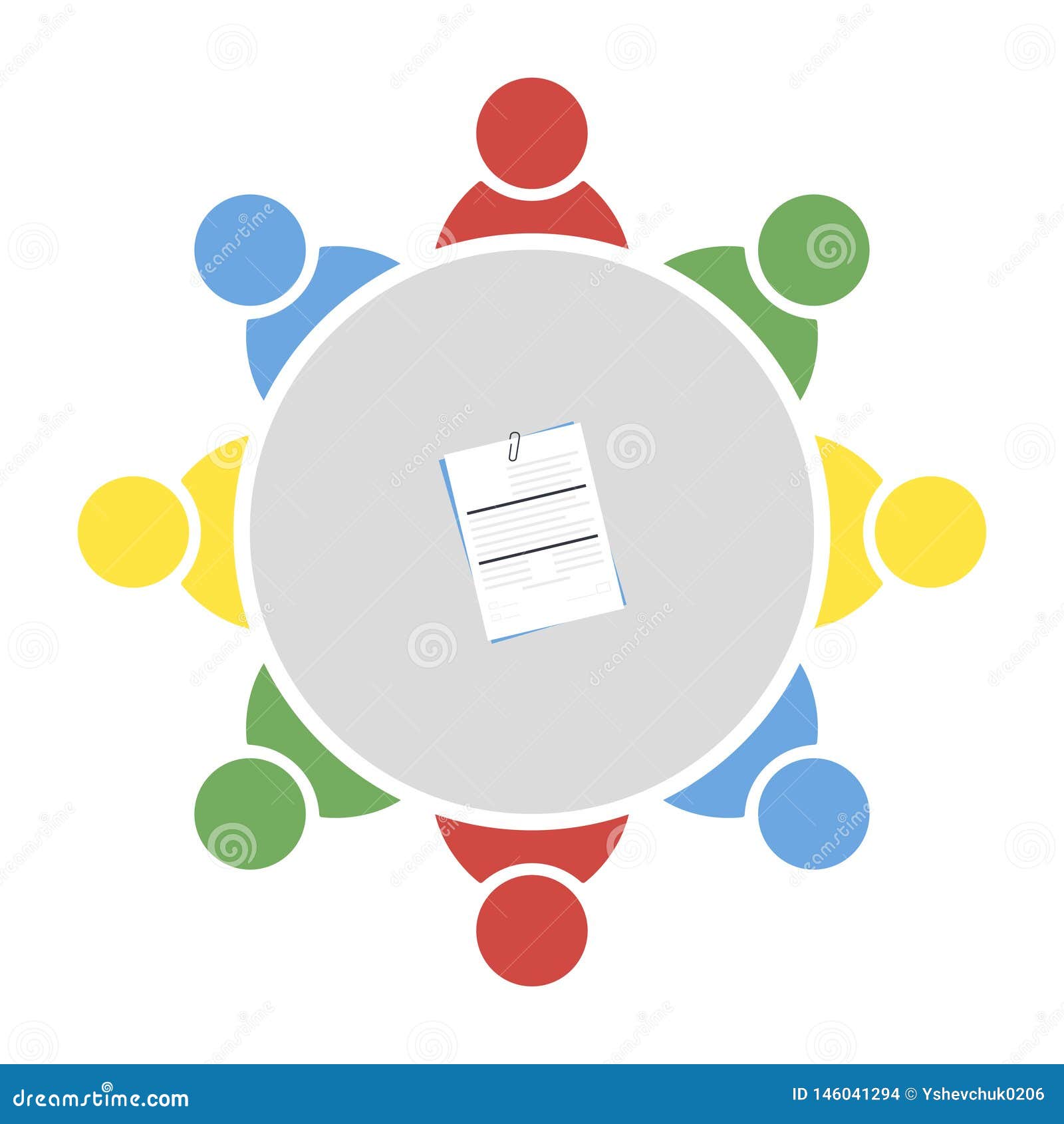 Business Meeting, Discussion. Teamwork Activity. People Around the ...