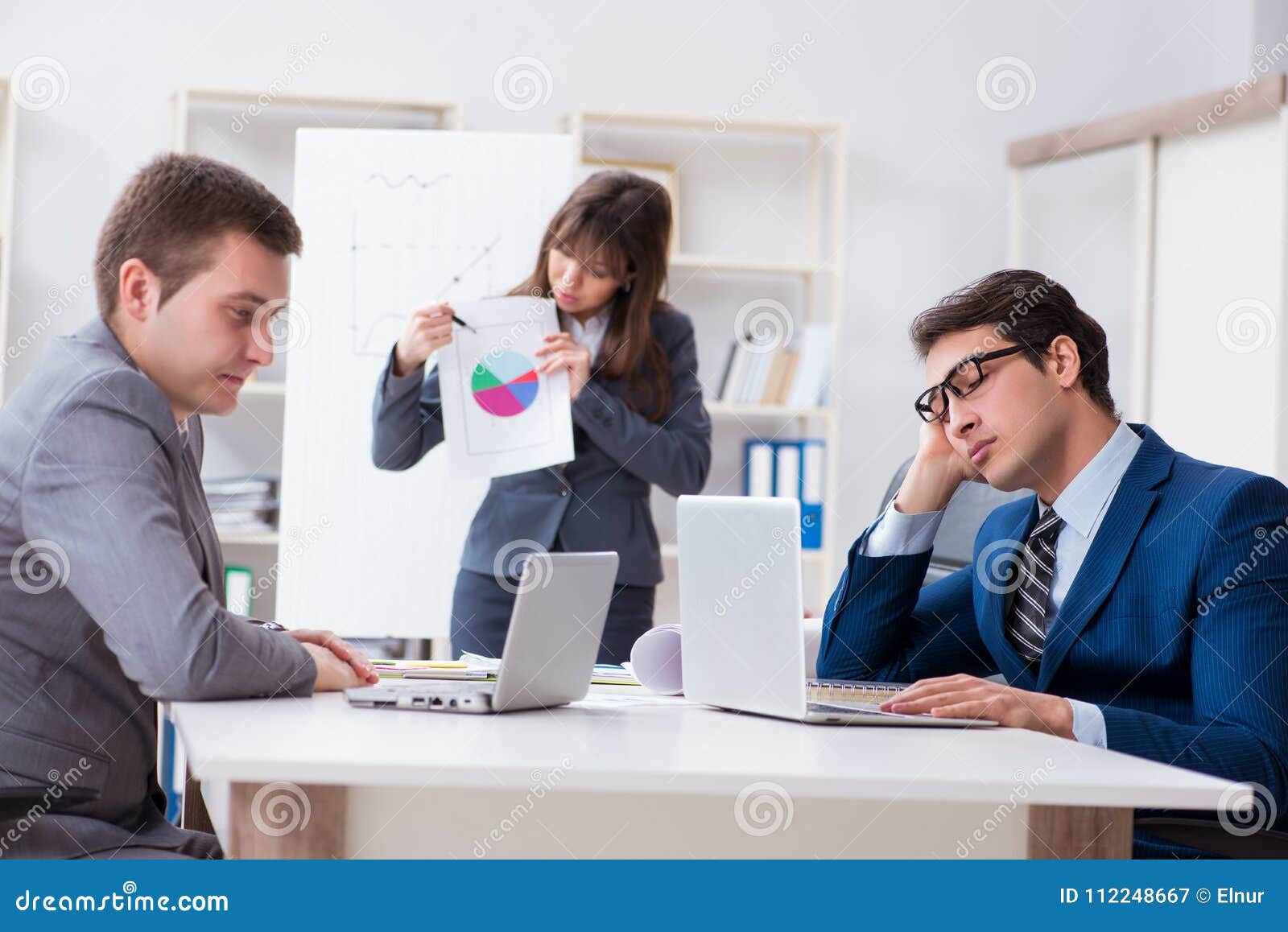 The Business Meeting with Employees in the Office Stock Image - Image ...