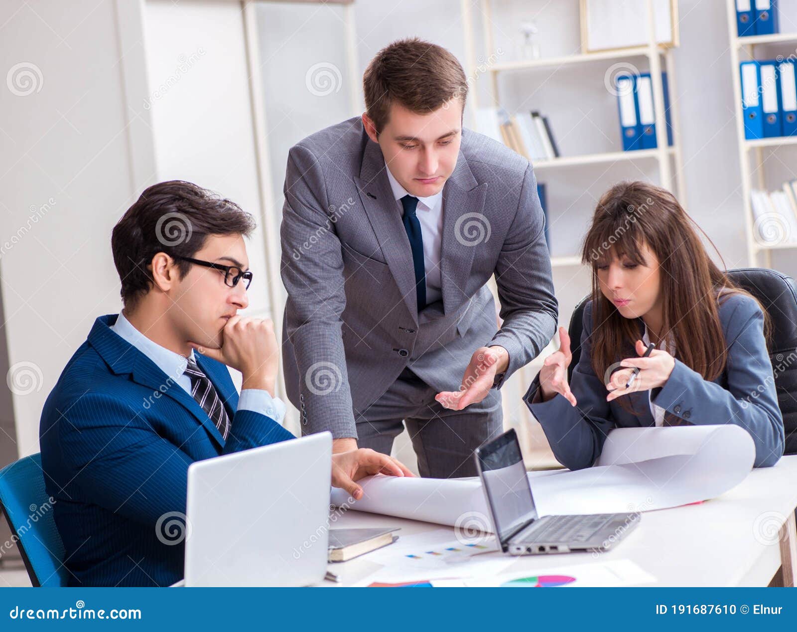 Business Meeting with Employees in the Office Stock Photo - Image of ...