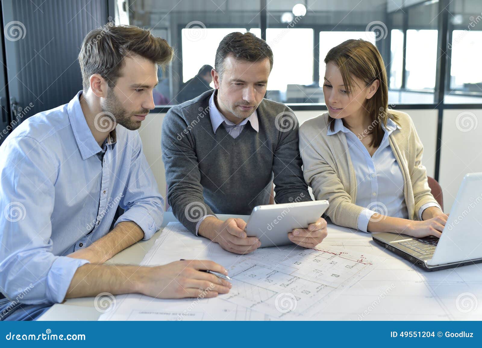Meeting Engineers Or Architects For Projects, Working With Partners And ...