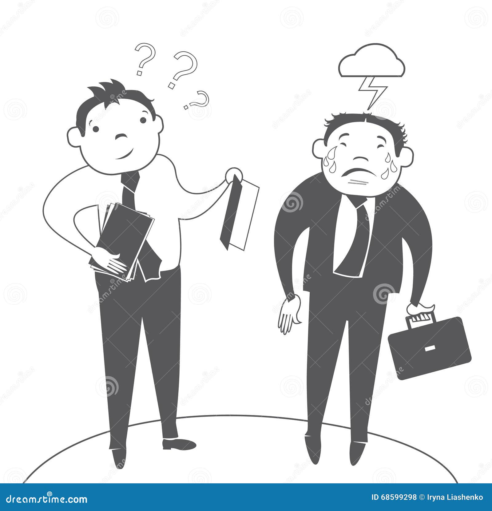 Business Meeting. Failure in Communication. Stock Illustration ...