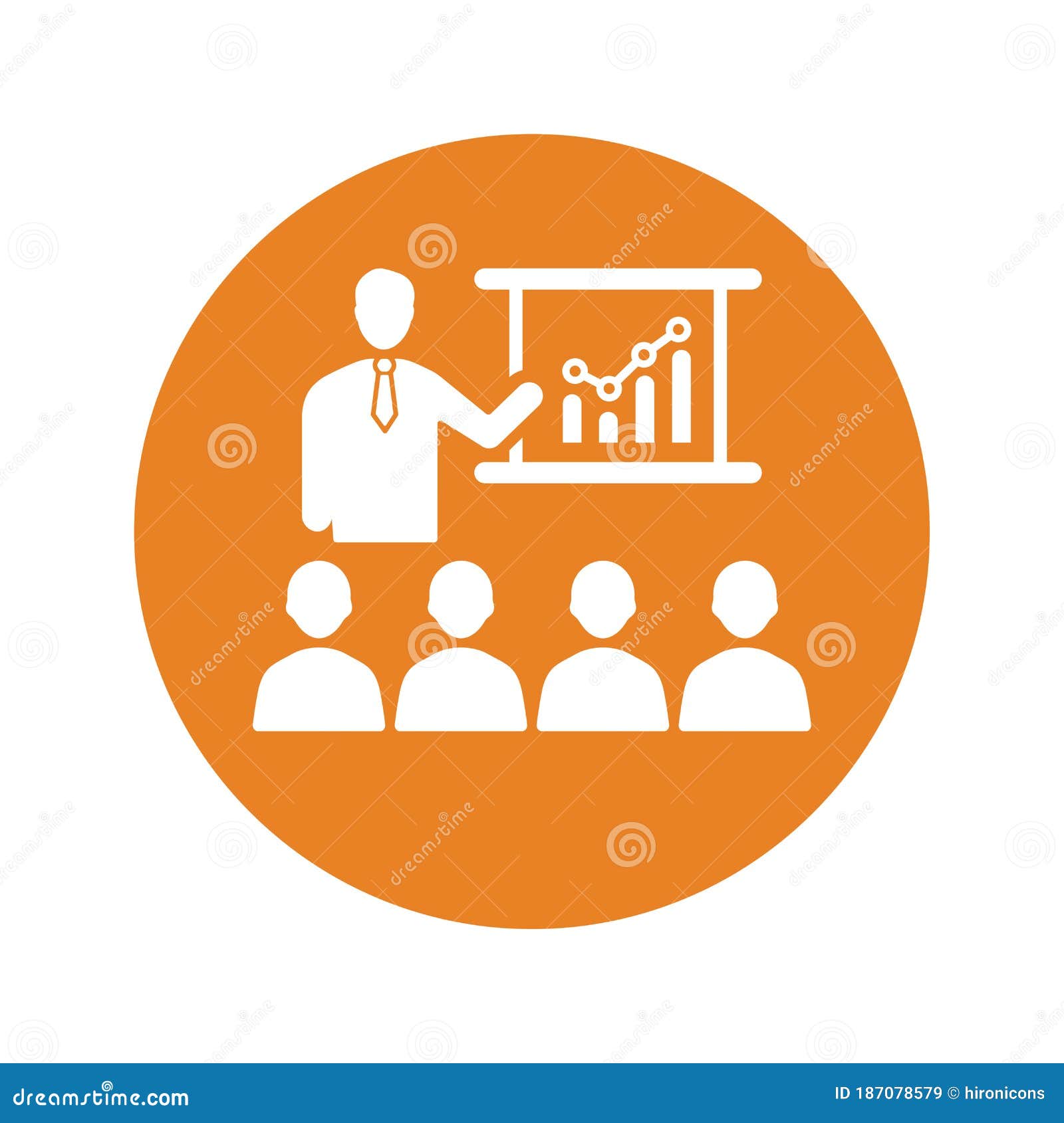 Business Meeting, Group, Presentation Vector Icon Stock Vector ...