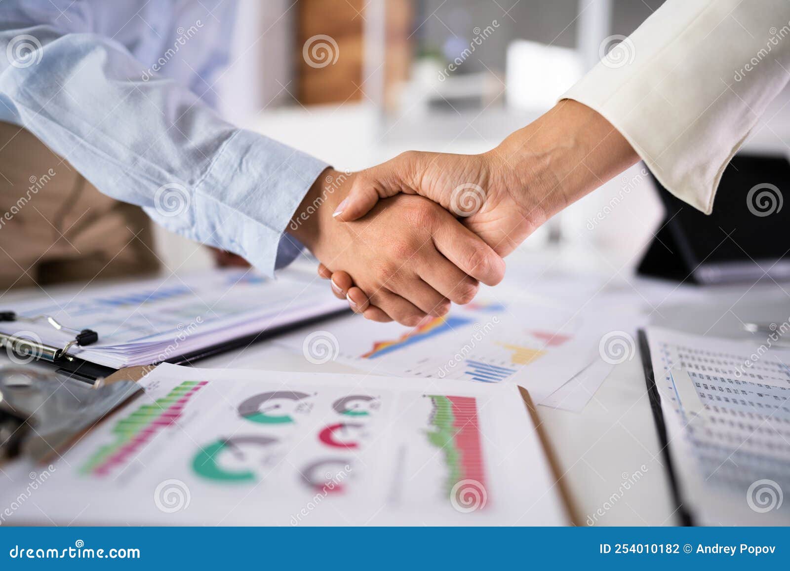 Business Meeting Handshake. Strategy Analysis Discussion Stock Photo ...