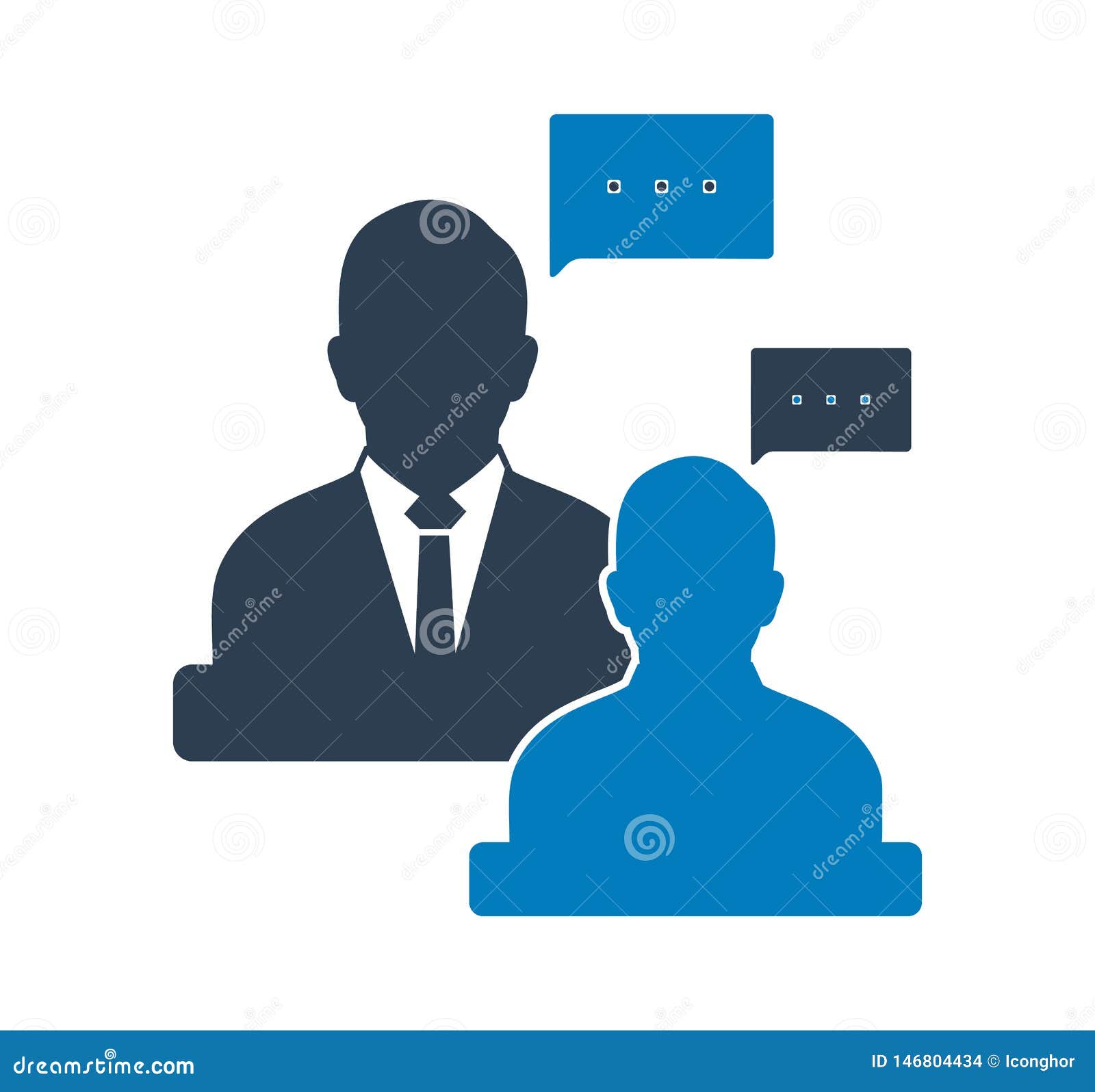 Business Meeting Icon. stock vector. Illustration of people - 146804434