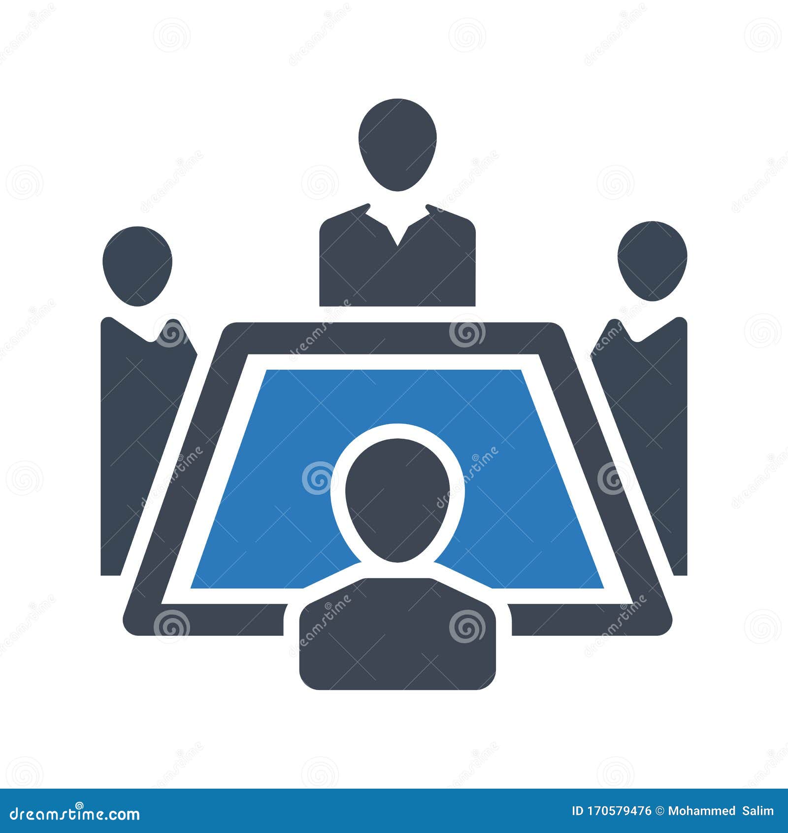 Business Meeting Icon. Vector Designs Stock Vector - Illustration of ...