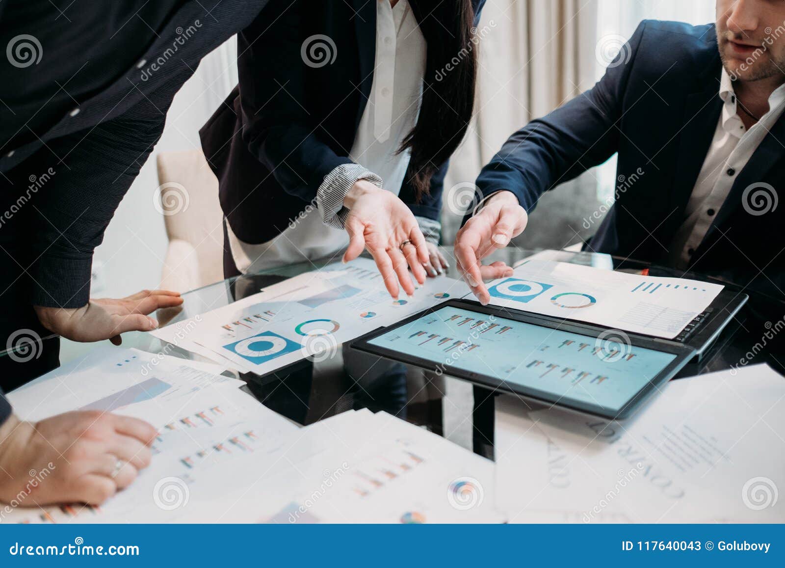 Business Meeting Management Troubleshooting Papers Stock Image - Image ...