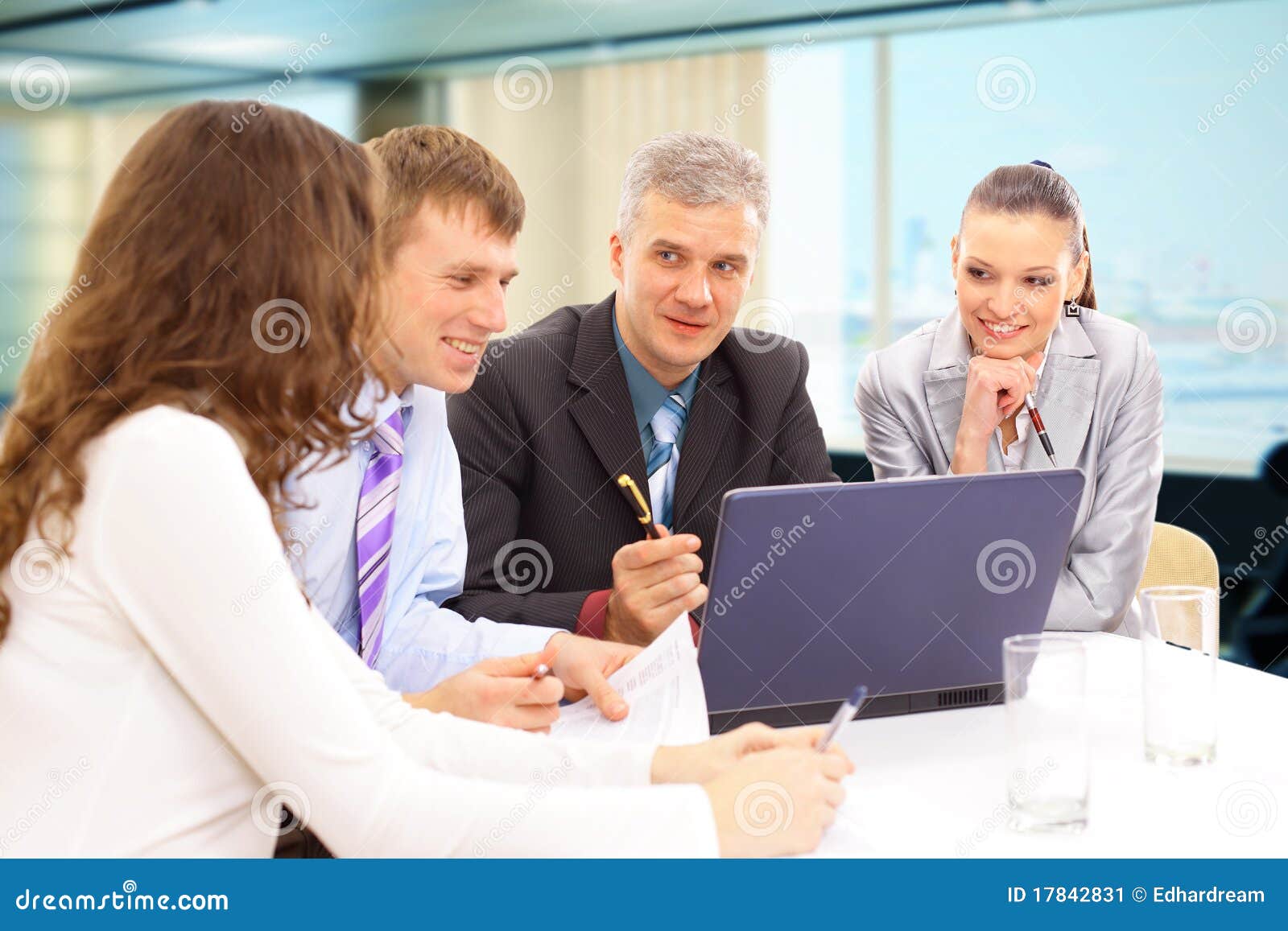 Business meeting - manager stock image. Image of girl - 17842831