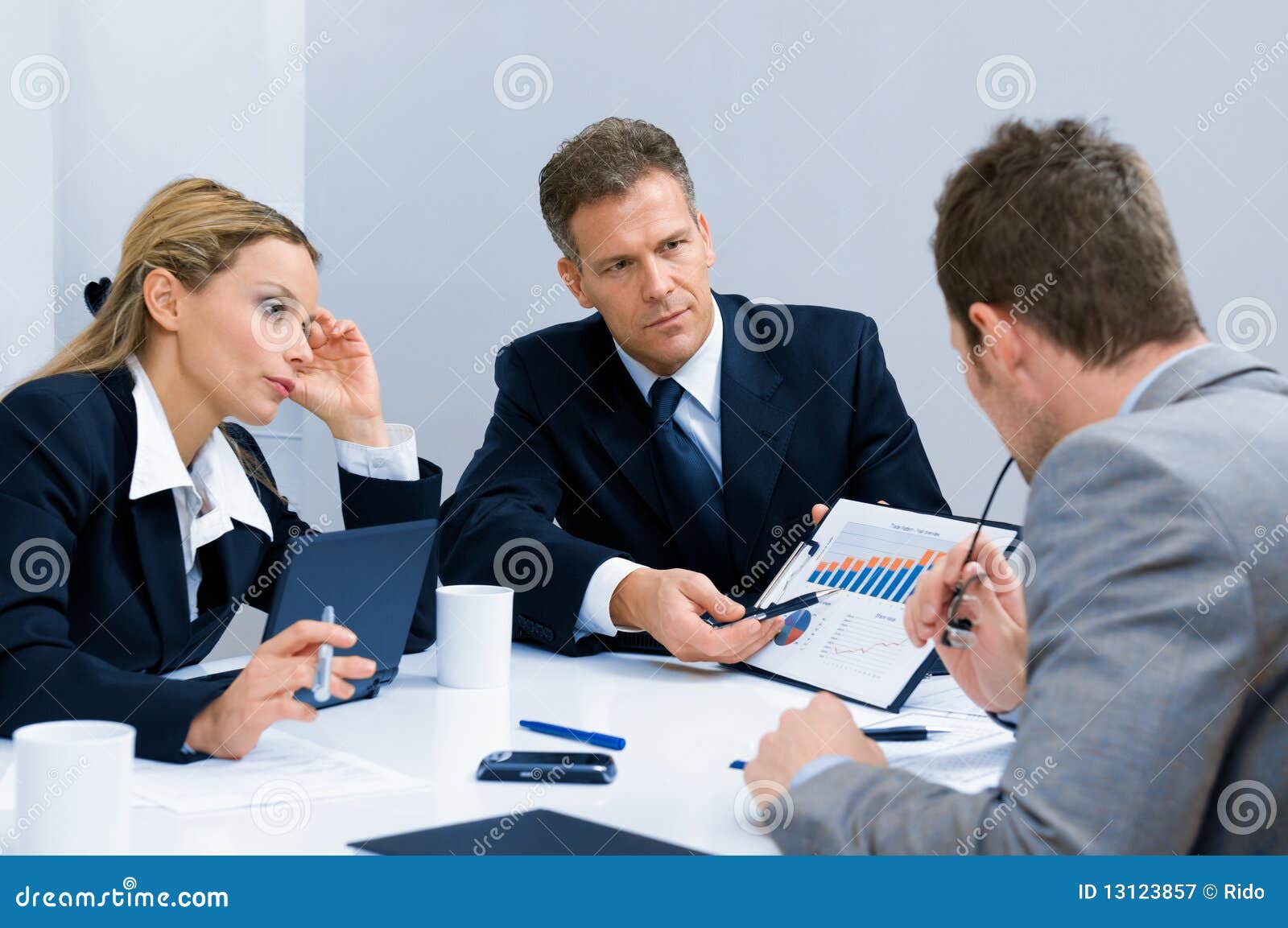 Business meeting in office stock image. Image of growth - 13123857
