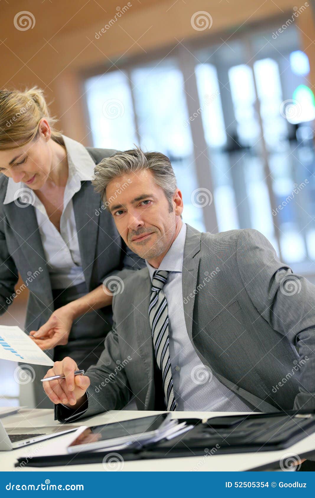 Business meeting at office stock photo. Image of sales - 52505354