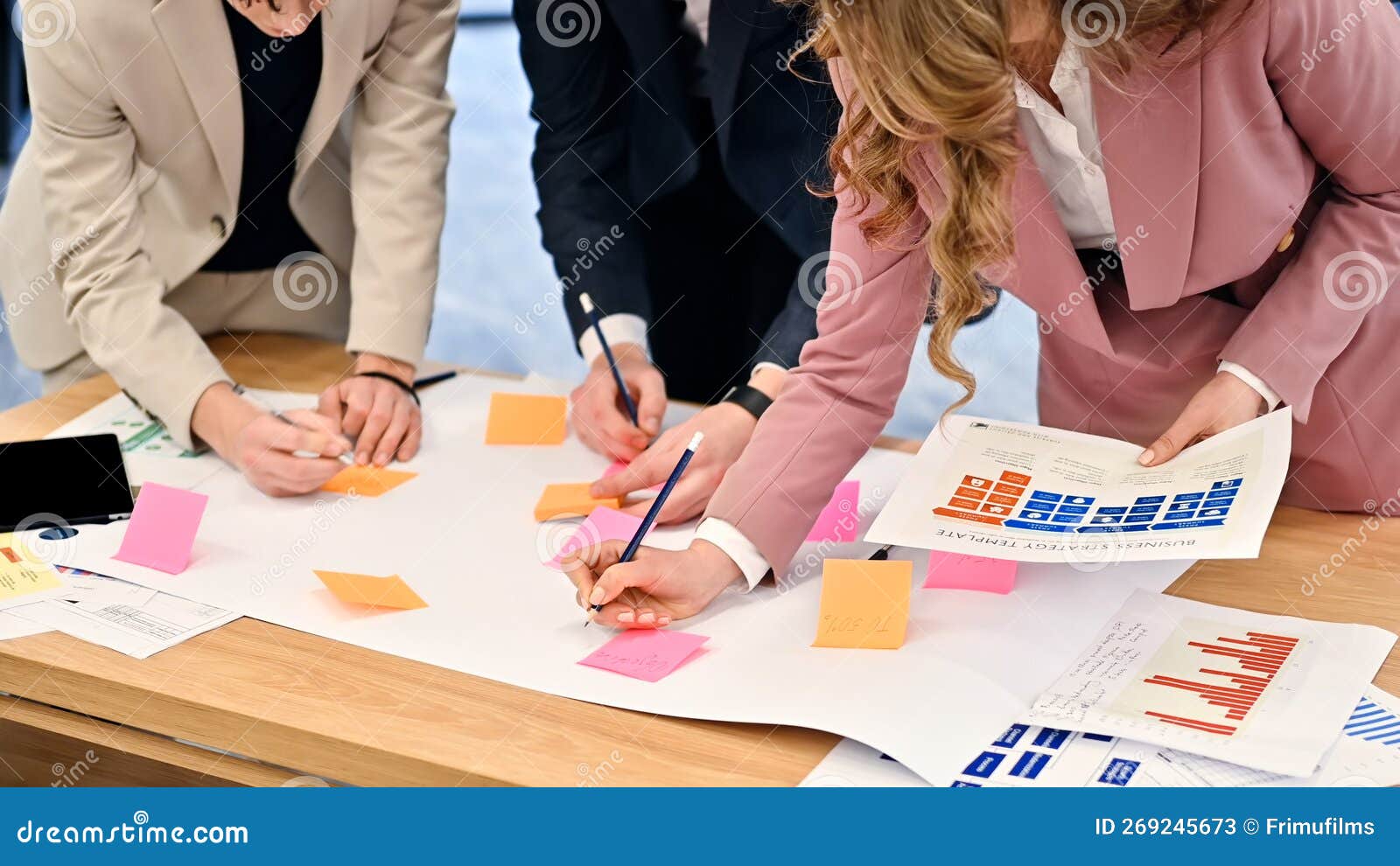 Business Meeting in an Office Stock Image - Image of cooperation ...