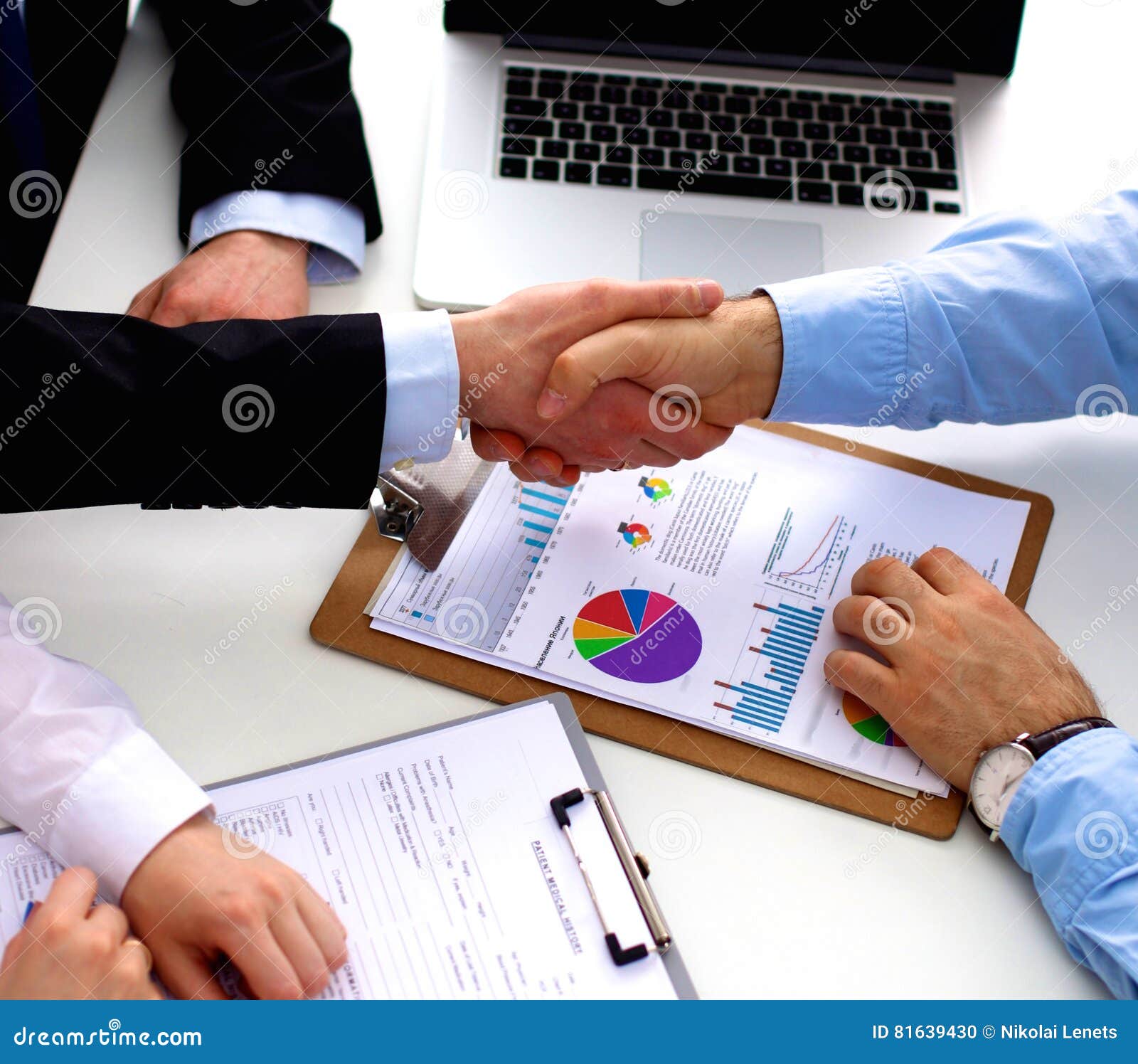 Business Meeting at Office. Handshake in Office Stock Photo - Image of ...