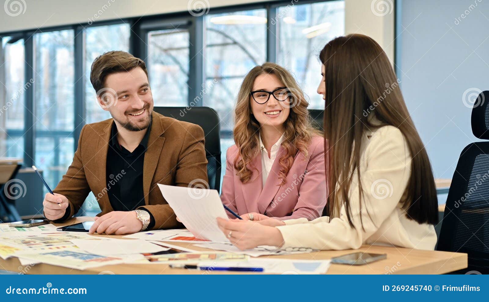 Business Meeting in an Office Stock Photo - Image of adult, laptop ...