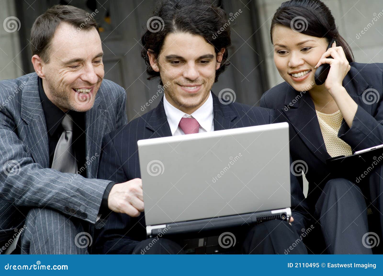 Business Meeting Outside stock image. Image of briefcase - 2110495