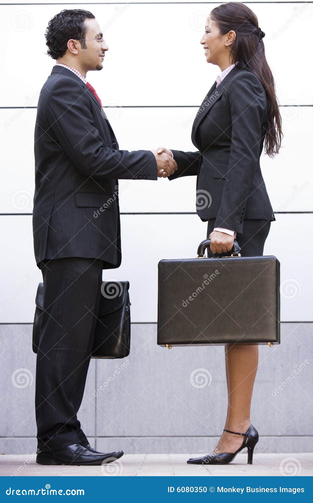 Business Meeting Outside Office Stock Photo - Image of colleague ...