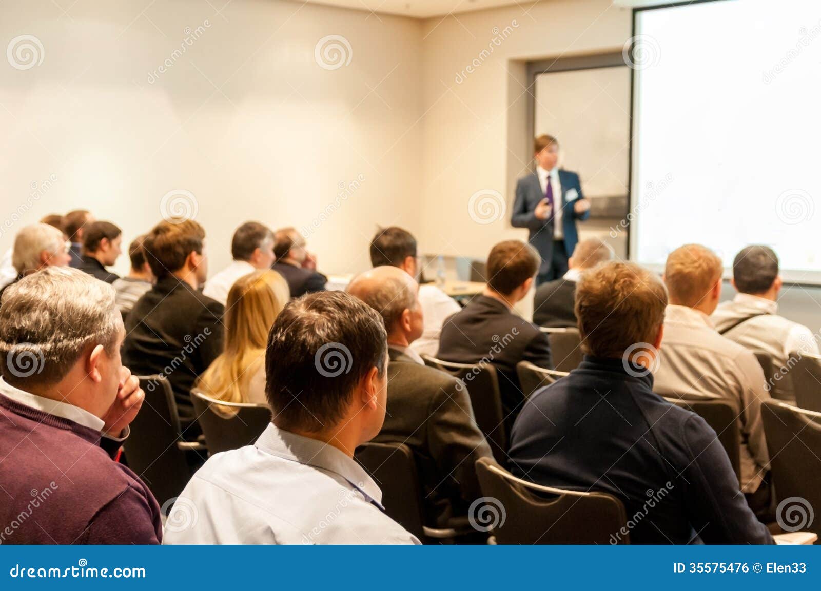 Business meeting editorial photo. Image of hall, learning - 35575476