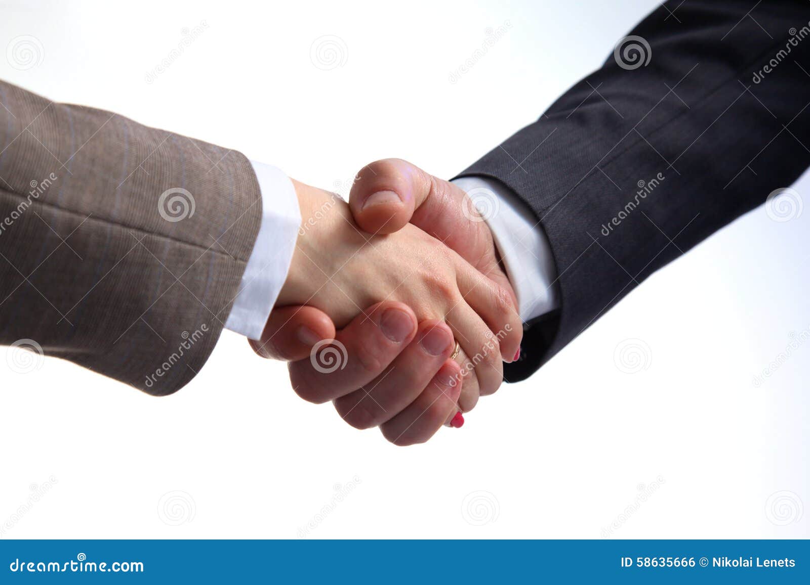 Business Meeting at the Table Shaking Hands Stock Photo - Image of ...