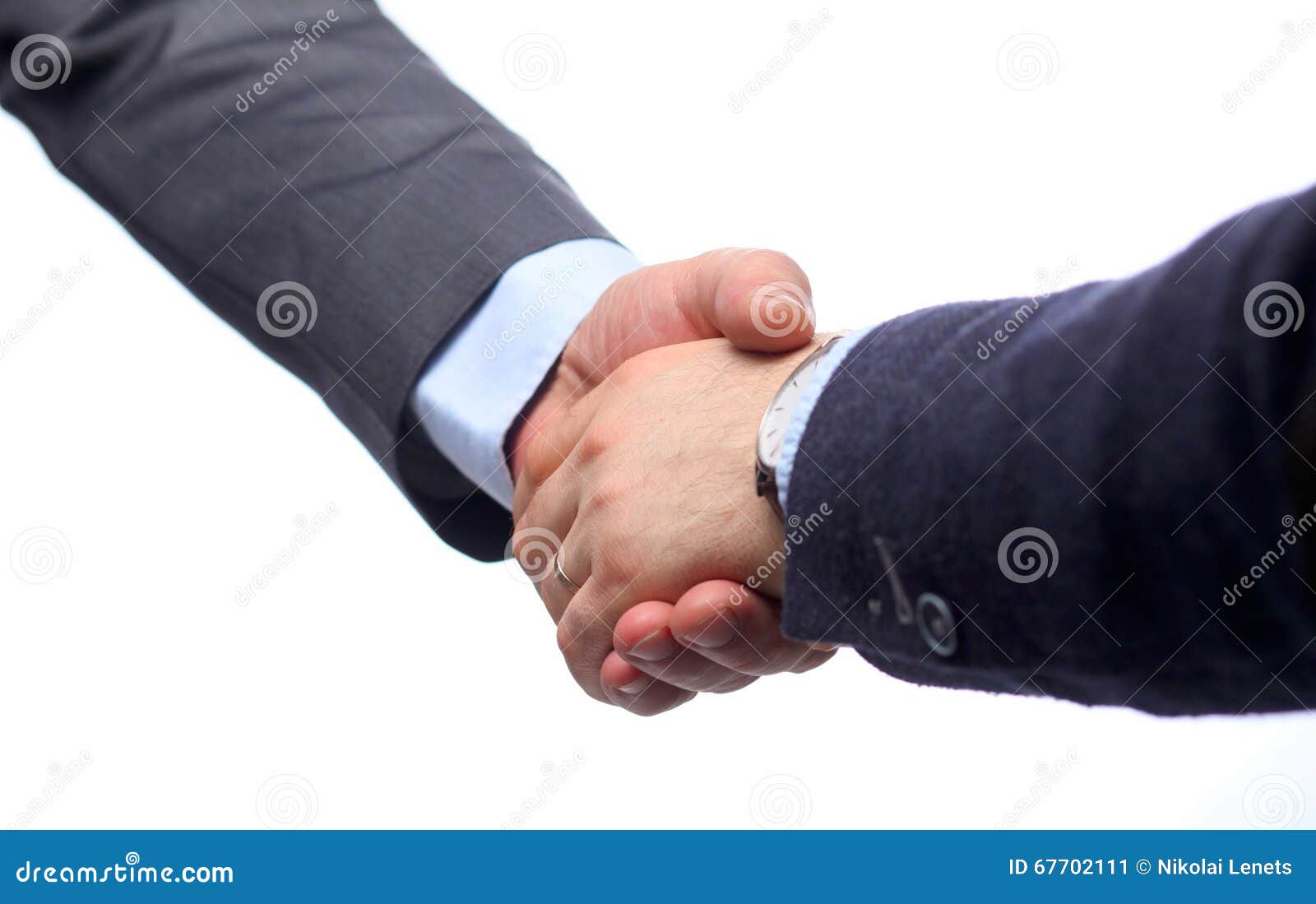 Business Meeting at the Table Shaking Hands Conclusion of the Contract ...