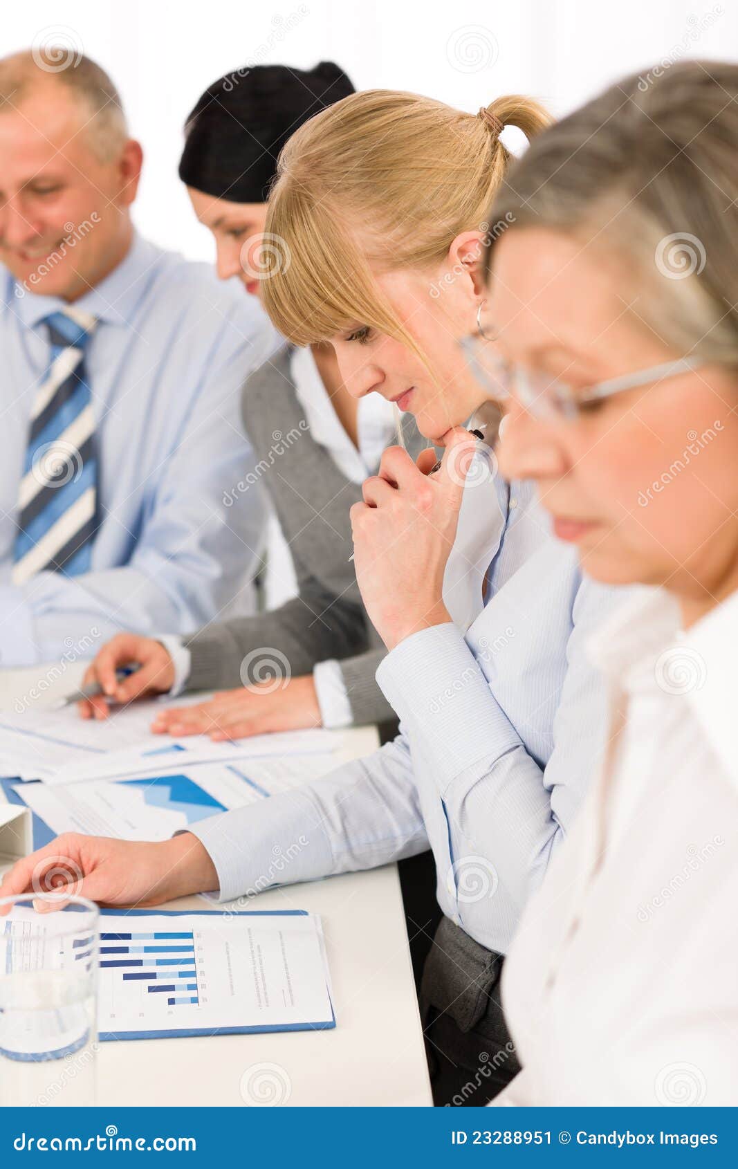 Business Meeting Teamwork in the Office Stock Image - Image of ...