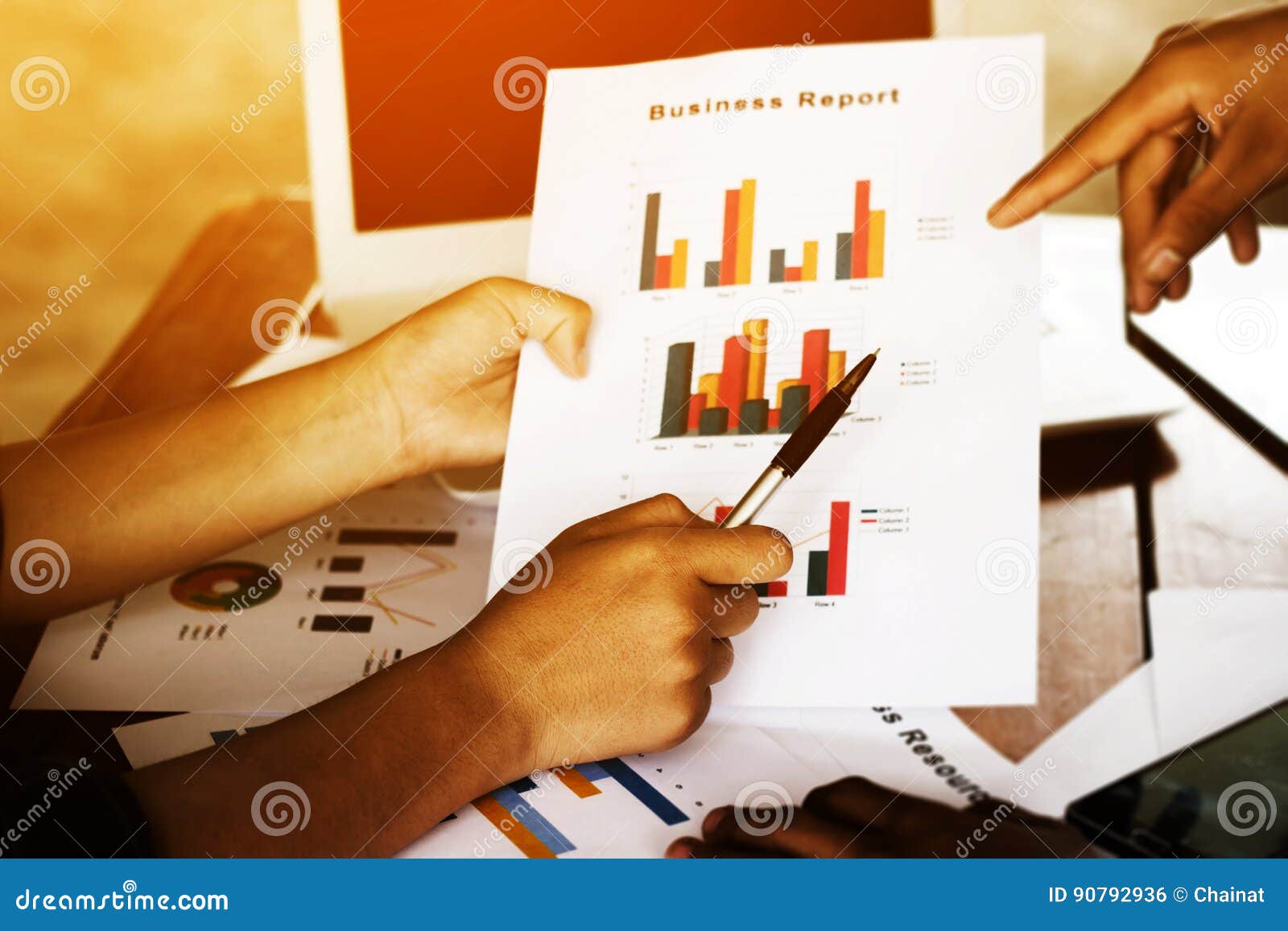 Business meeting stock photo. Image of diagram, corporate - 90792936