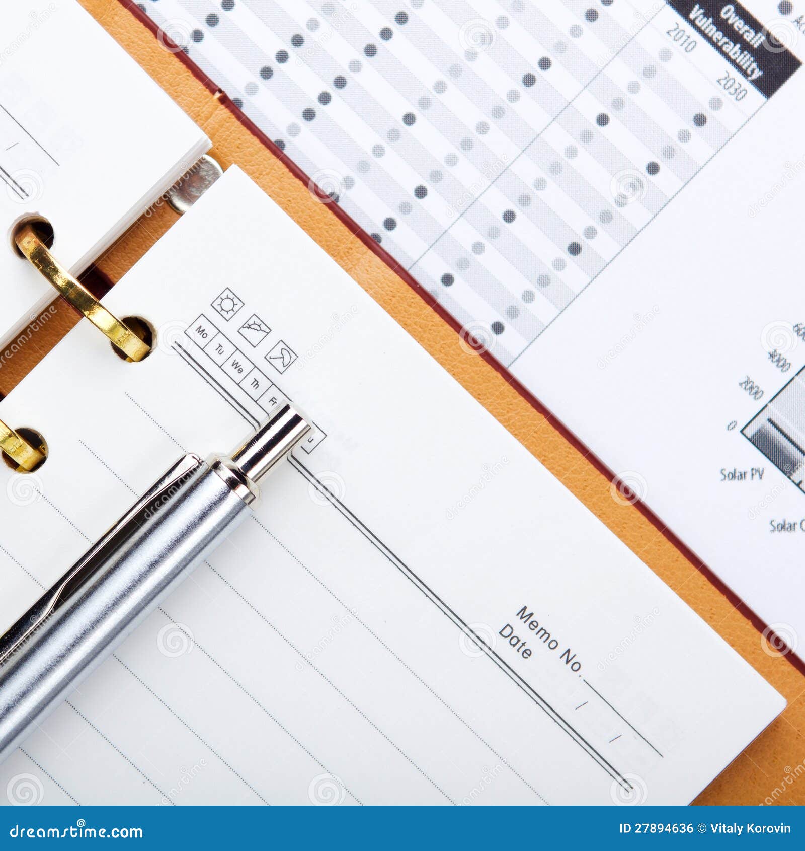 Business Memo and Balance Book Stock Photo - Image of organization ...