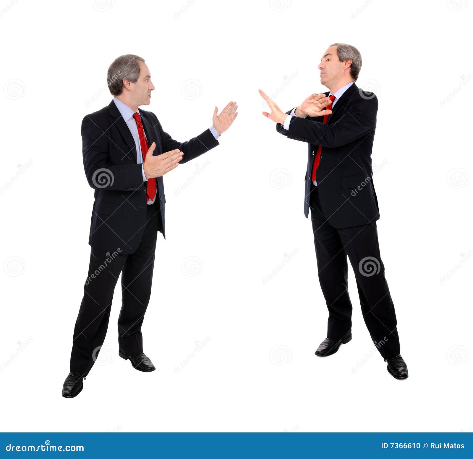 Business Men Debating Stock Photo - Image: 7366610