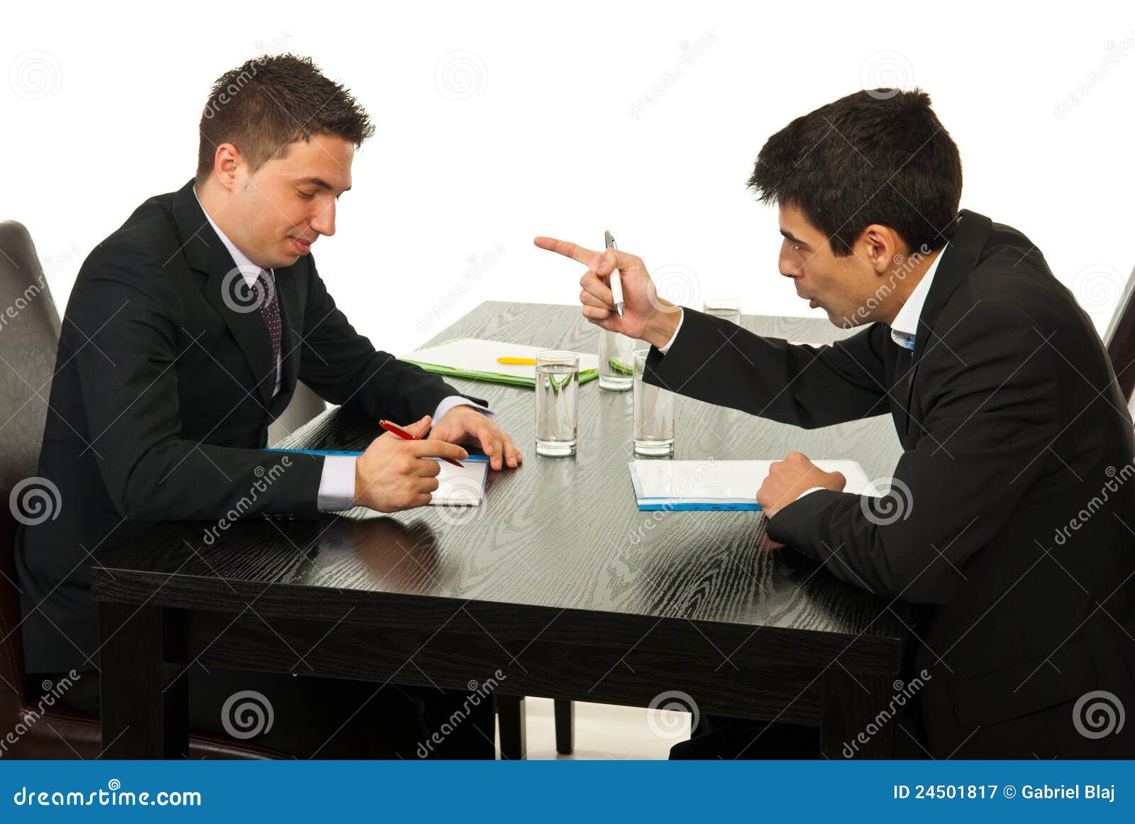 Business Men Discussion at Meeting Stock Image - Image of corporate ...