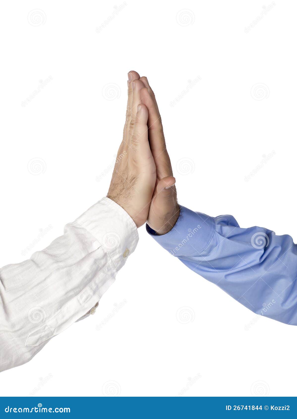Business Men Hands High Five Stock Photo - Image of boss, partnership ...