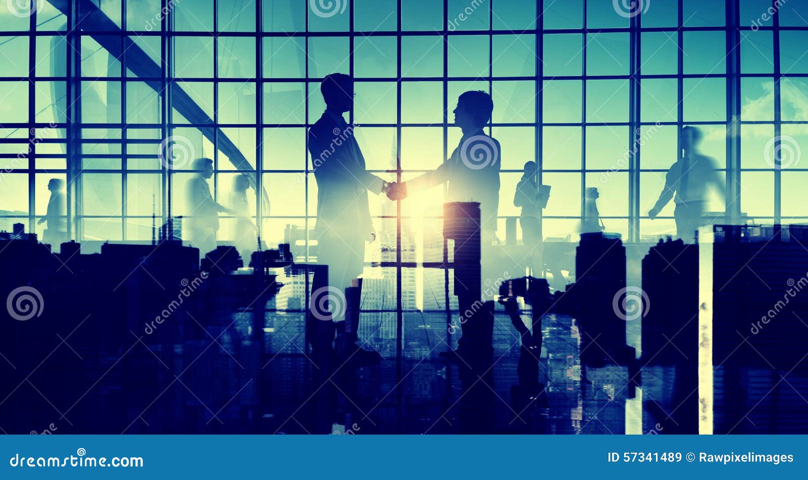 Business Men Handshake Abstract Collaboration Concept Stock Image ...