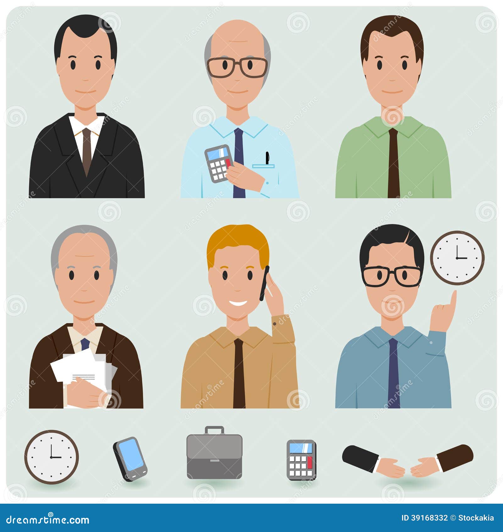 Business Men. Vector Illustration Stock Vector - Illustration of staff ...