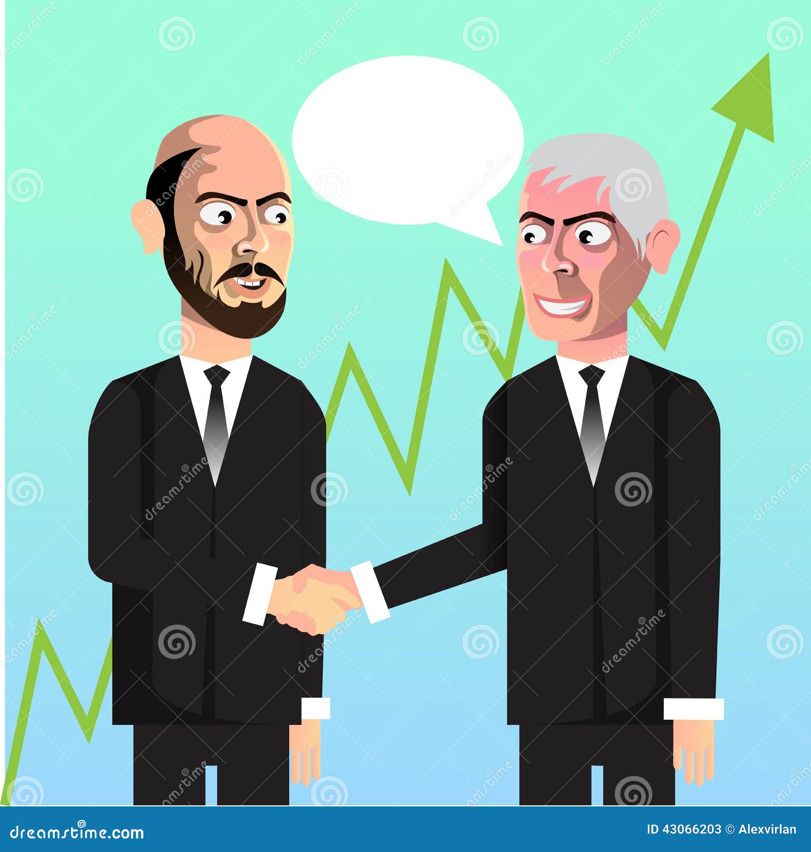 Business Men Making Deal Chatting Stock Vector - Illustration of hello ...