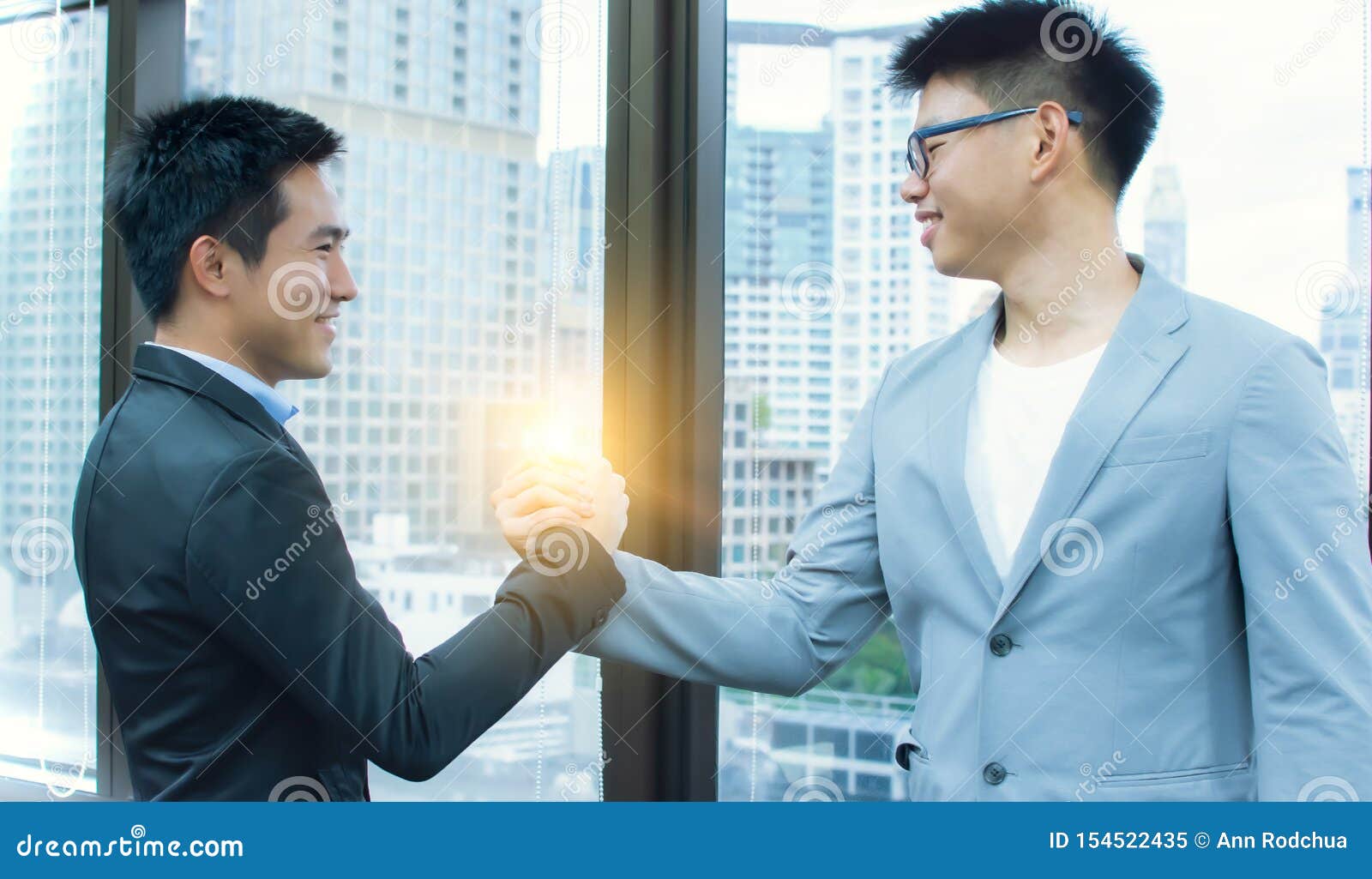 Business Men Making Handshake for Business Agreement Stock Image ...
