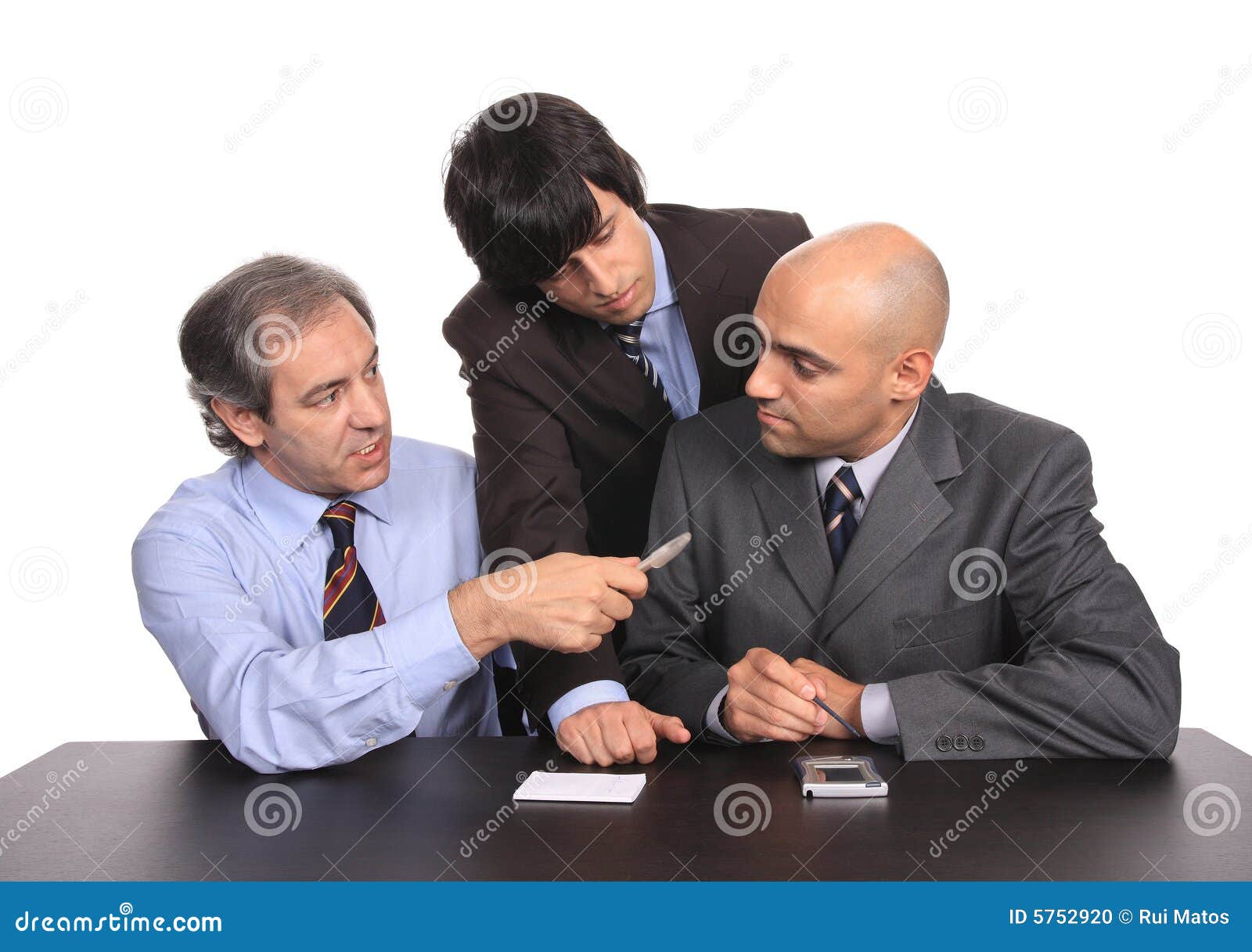 Business men on a meeting stock photo. Image of gestures - 5752920