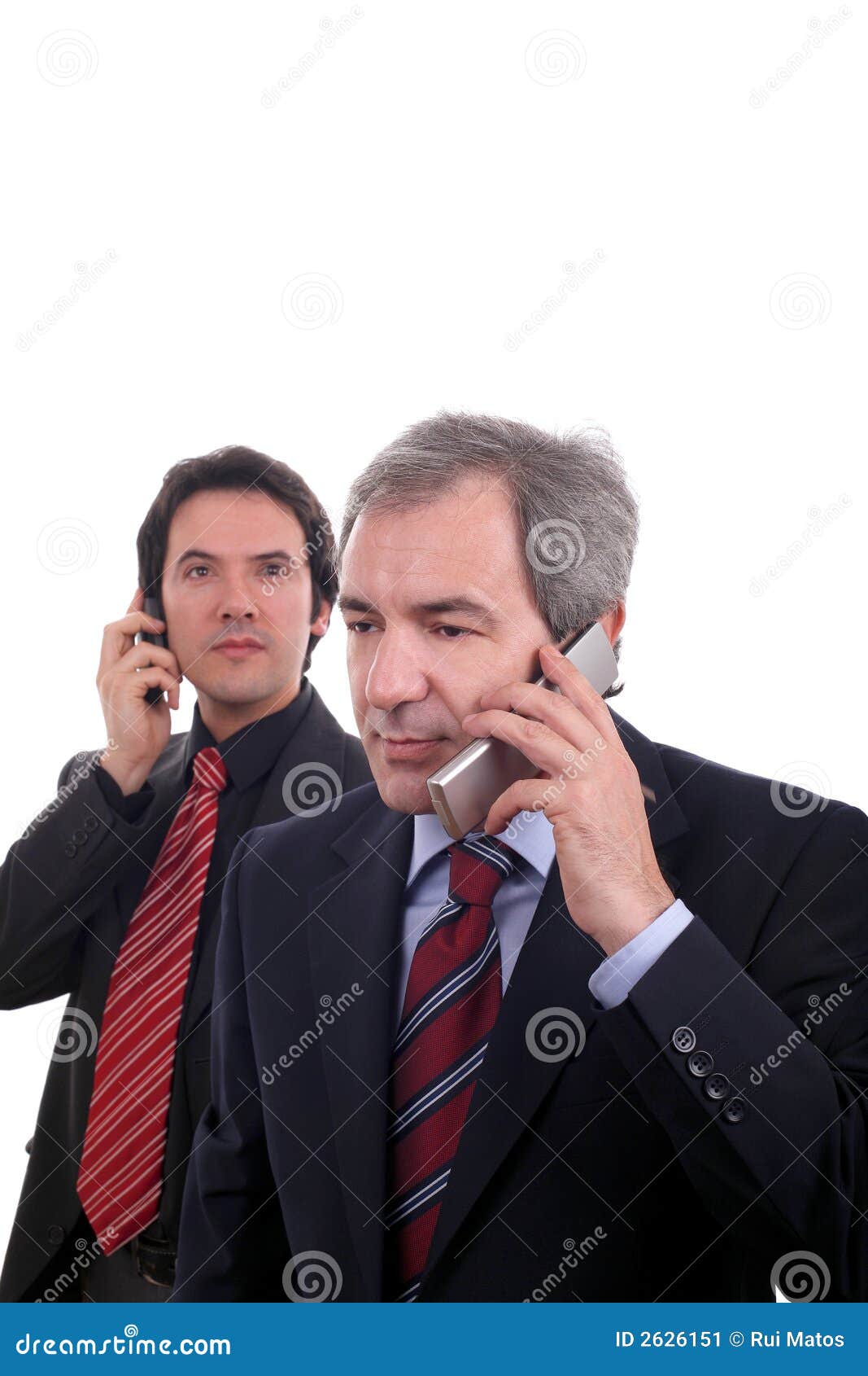 Business men on the phone stock image. Image of talking - 2626151