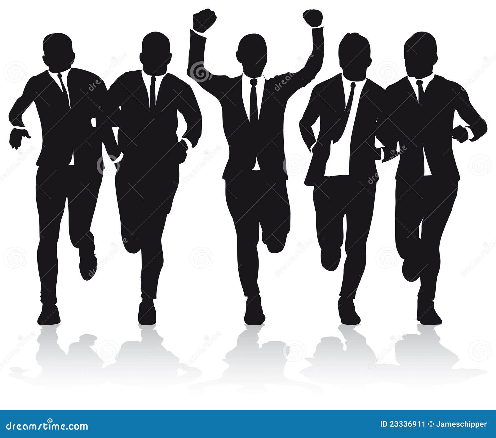 Business men running stock vector. Illustration of background - 23336911