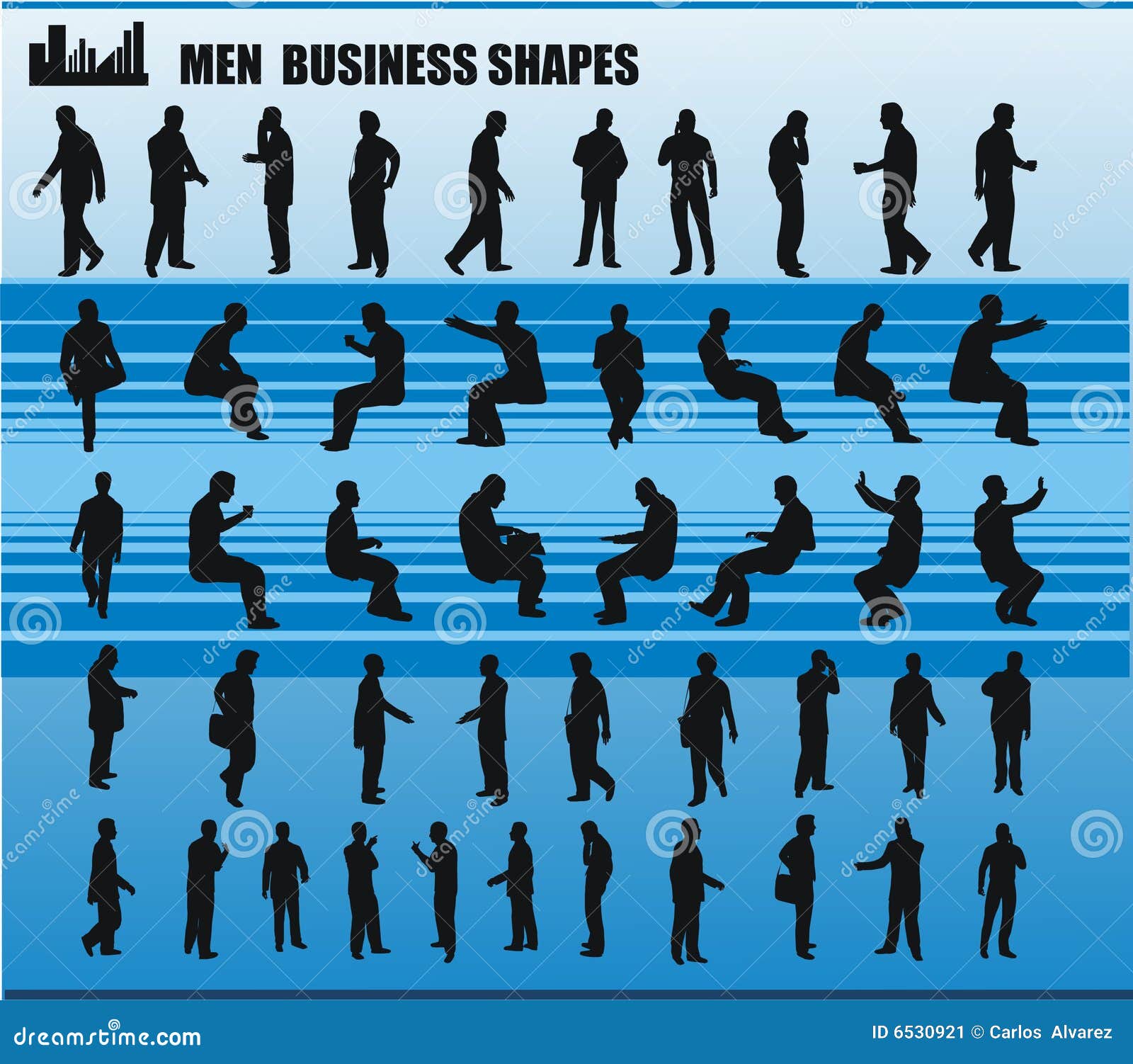 Business men shapes vector stock vector. Illustration of manager - 6530921