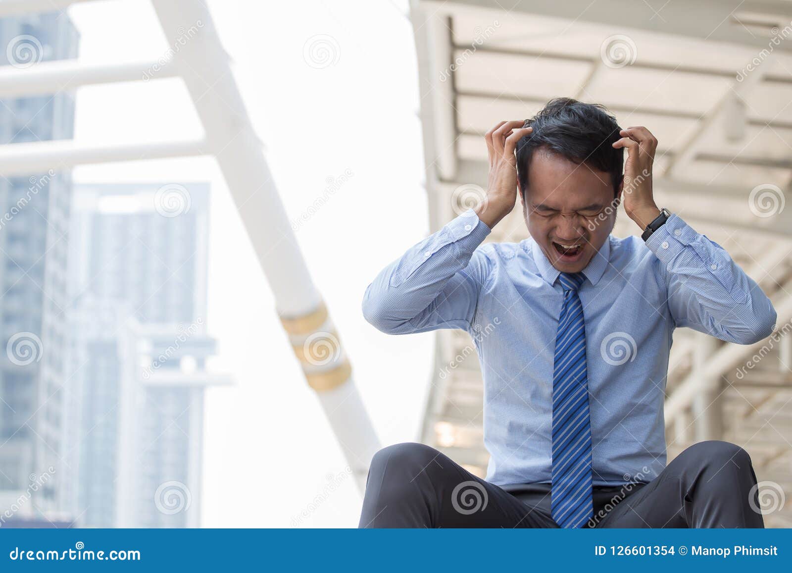 Business men are stressed. stock photo. Image of people - 126601354