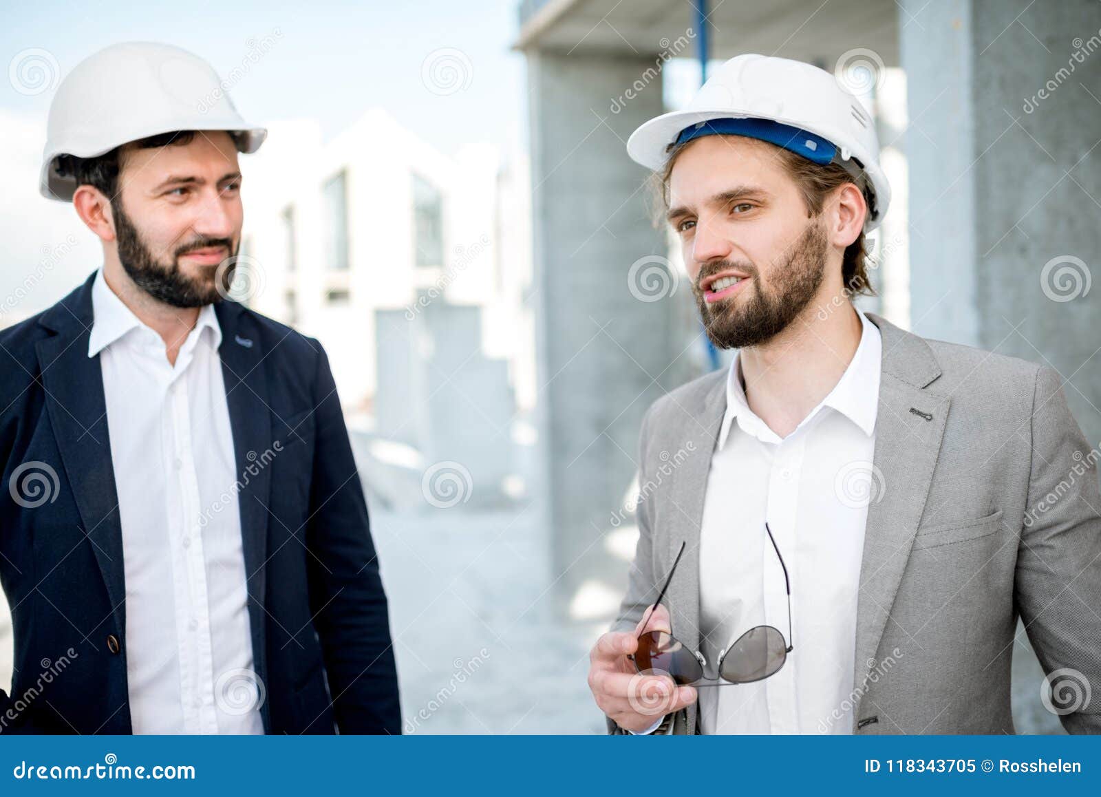 Business Men on the Structure Stock Image - Image of business ...