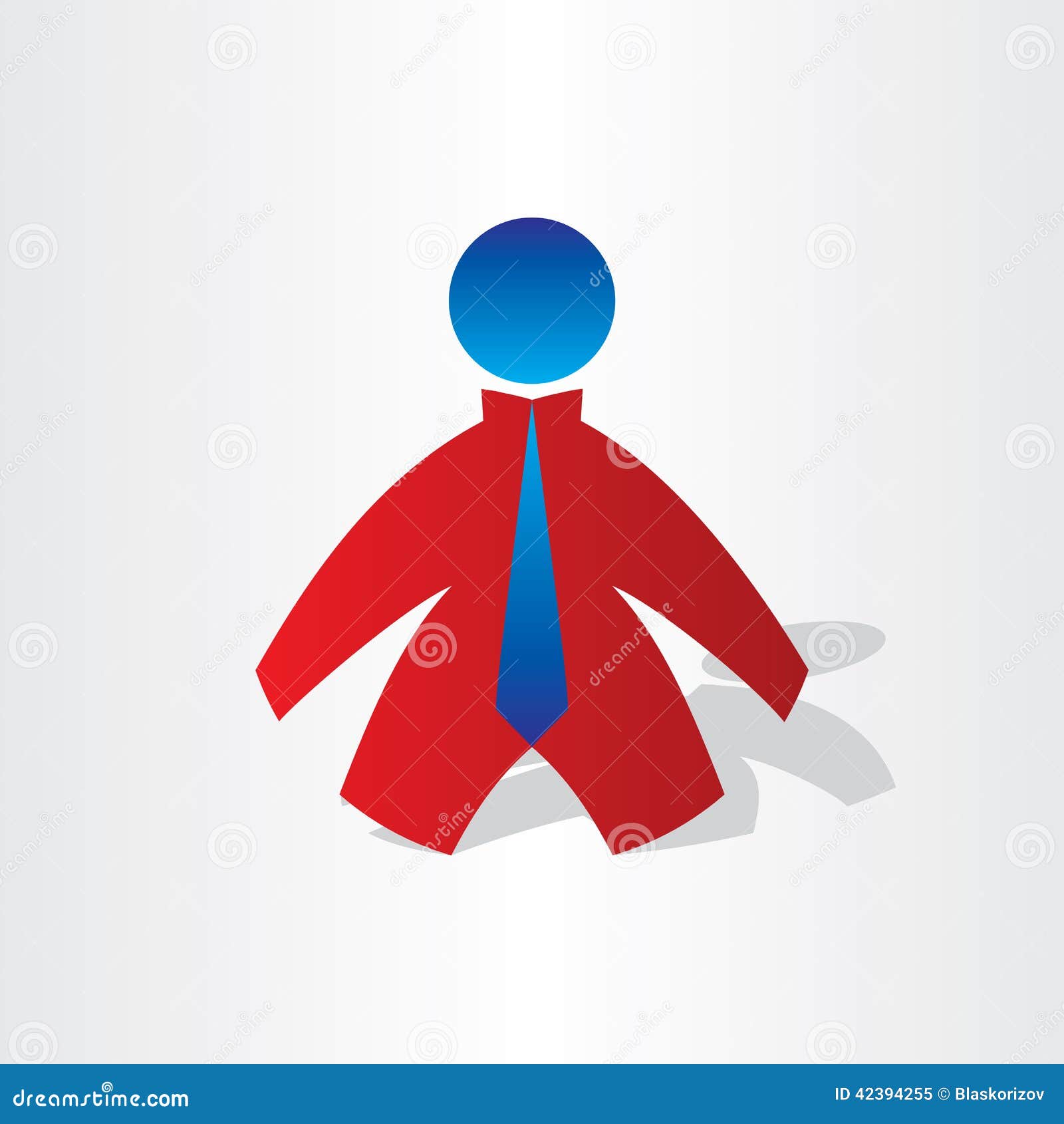 Business men with tie icon stock illustration. Illustration of business ...