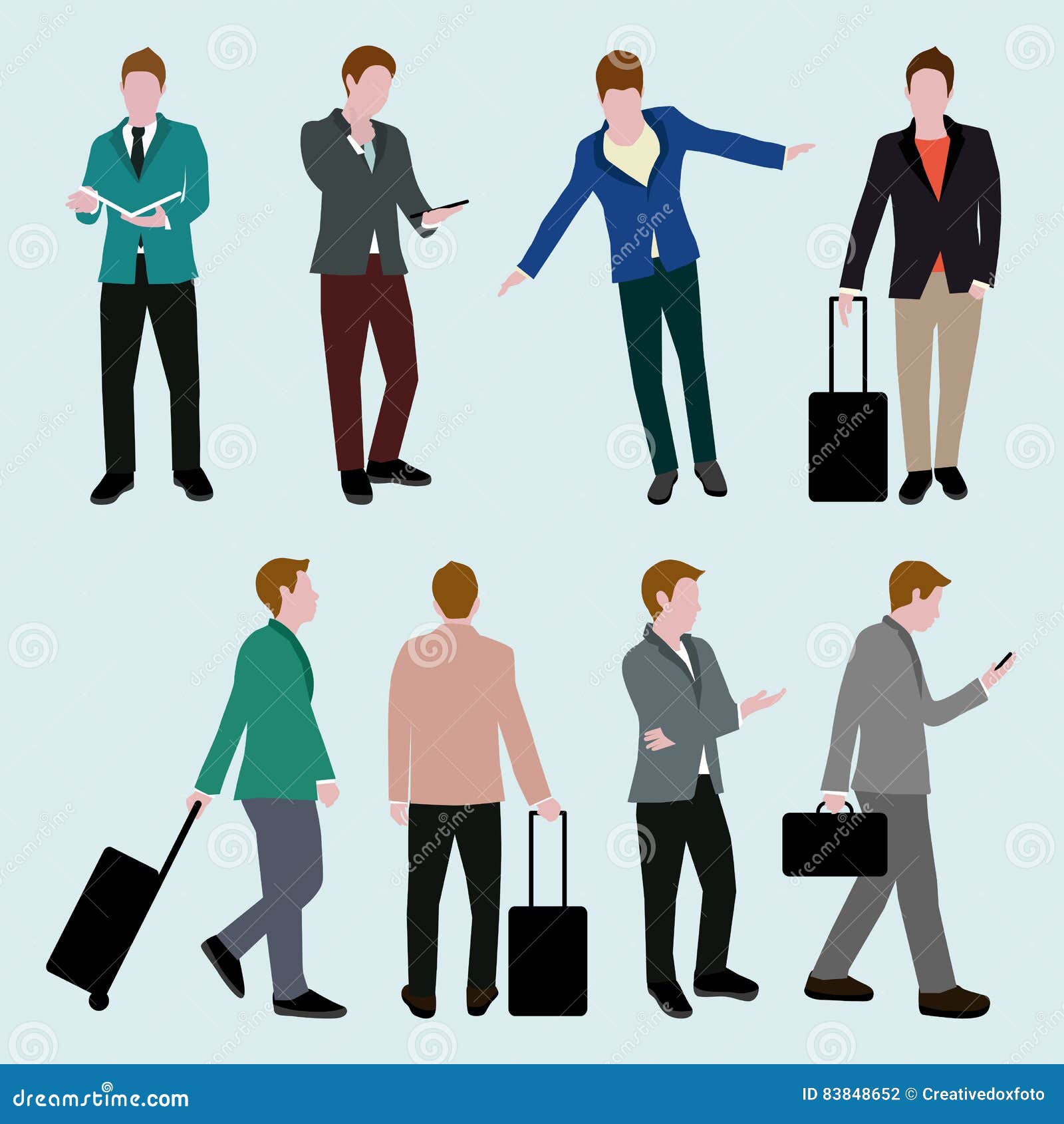 Business men vector stock vector. Illustration of casual - 83848652